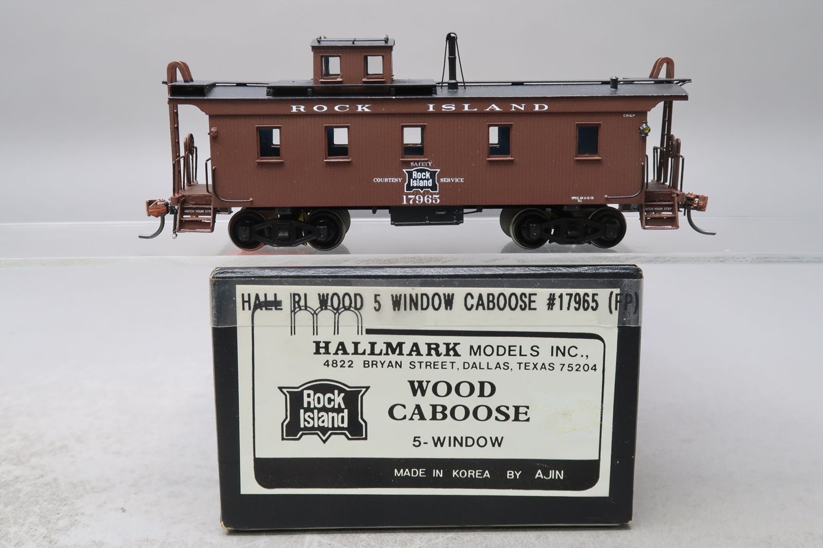 HO Brass Model - HM Hallmark CRI&P RI Rock Island Wood Caboose 5 Window ...