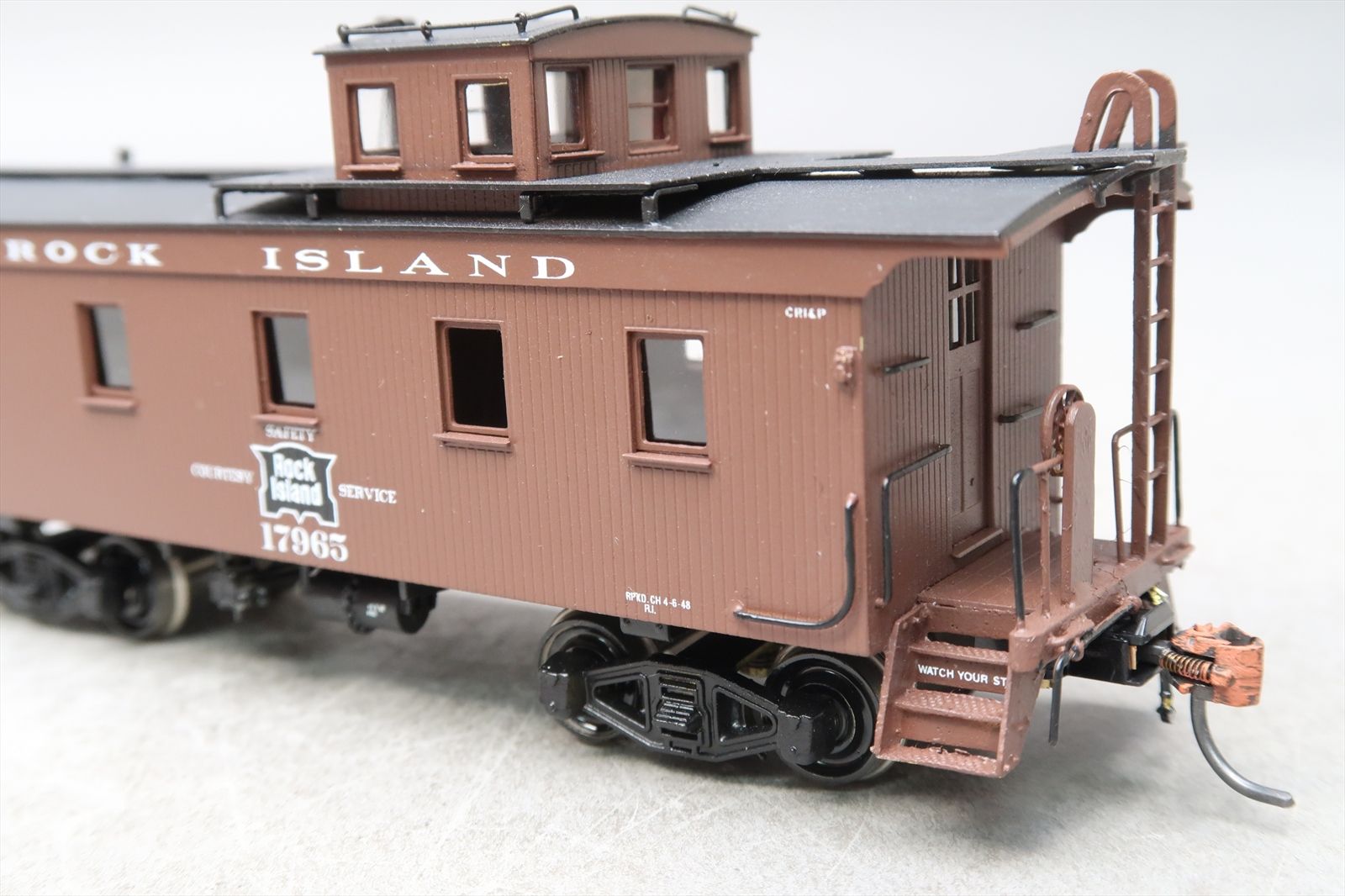 HO Brass Model - HM Hallmark CRI&P RI Rock Island Wood Caboose 5 Window ...