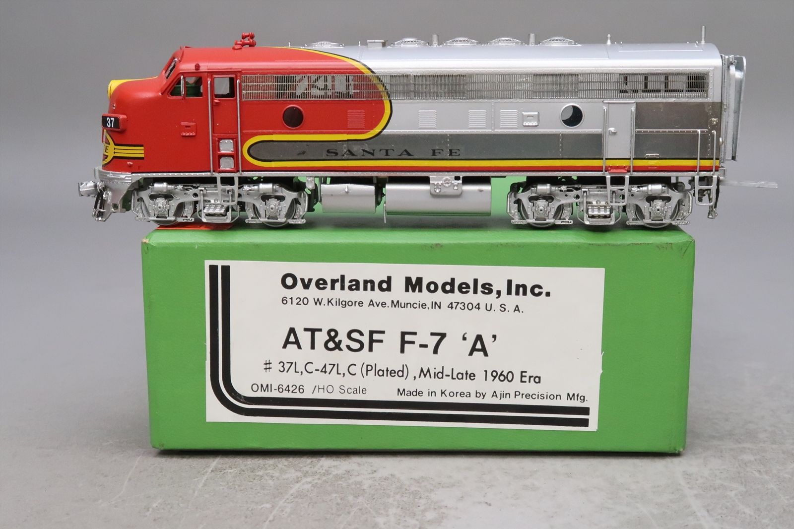 HO Brass Model - OMI 6426 AT&SF Santa Fe F7 F7A #37 - Pro Paint - 1993 ...