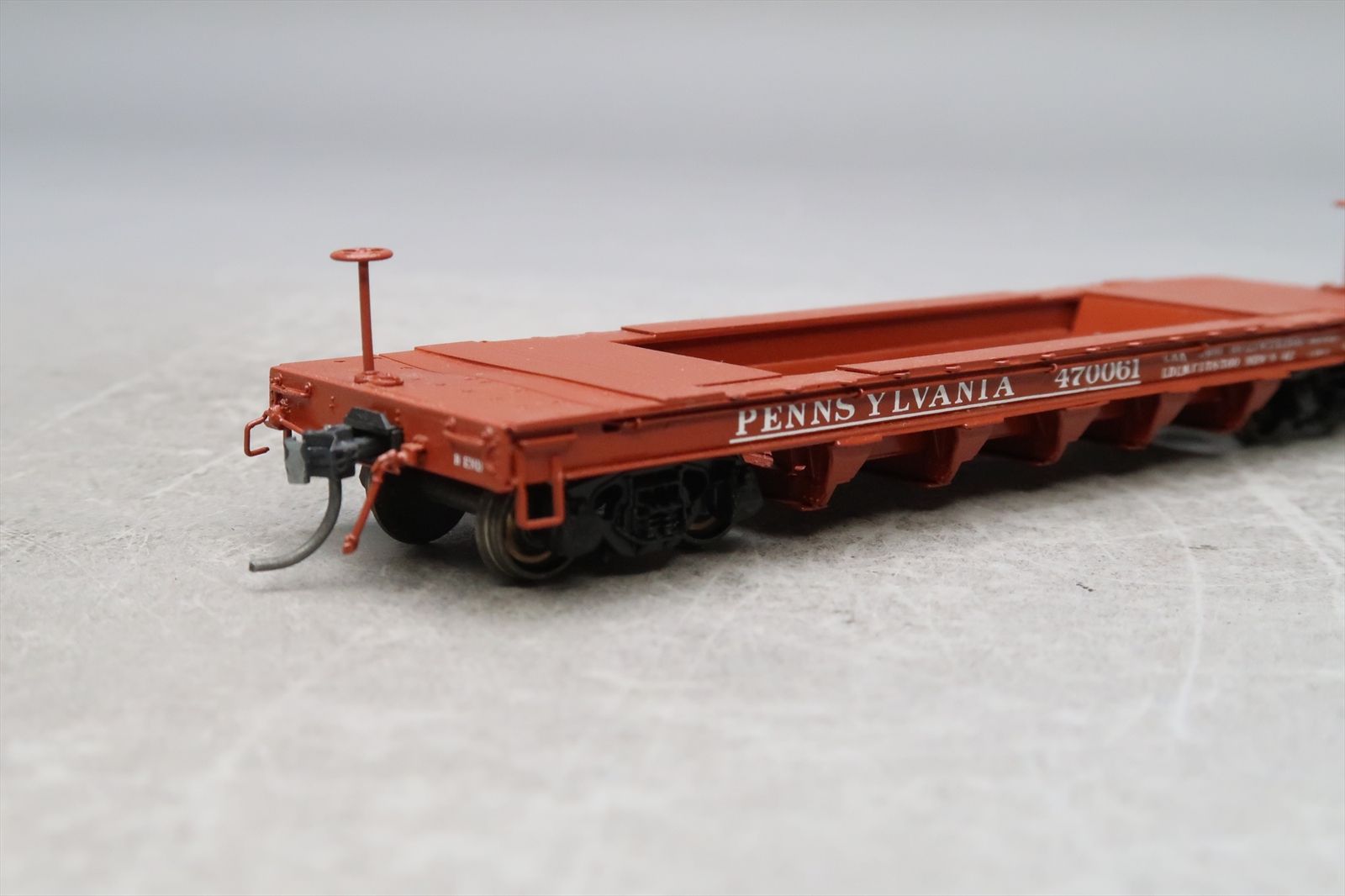 HO Brass Model - Railworks R255 PRR Pennsylvania F-37 Well Flatcar Flat ...