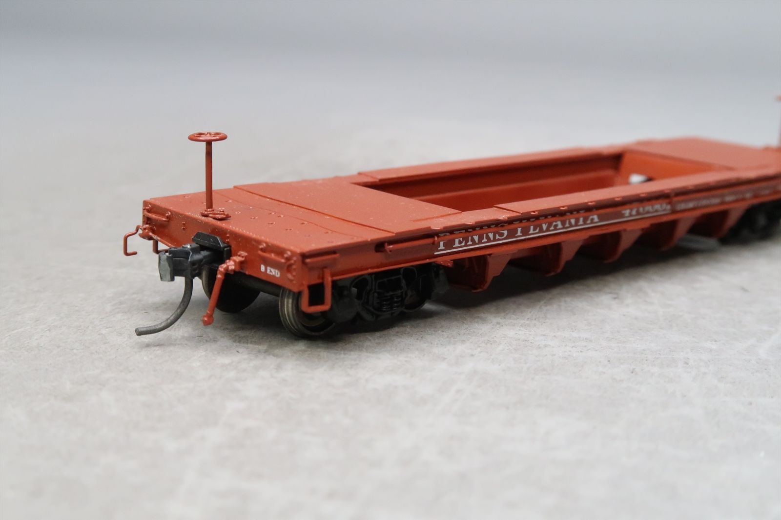 HO Brass Model - Railworks R255 PRR Pennsylvania F-37 Well Flatcar Flat ...