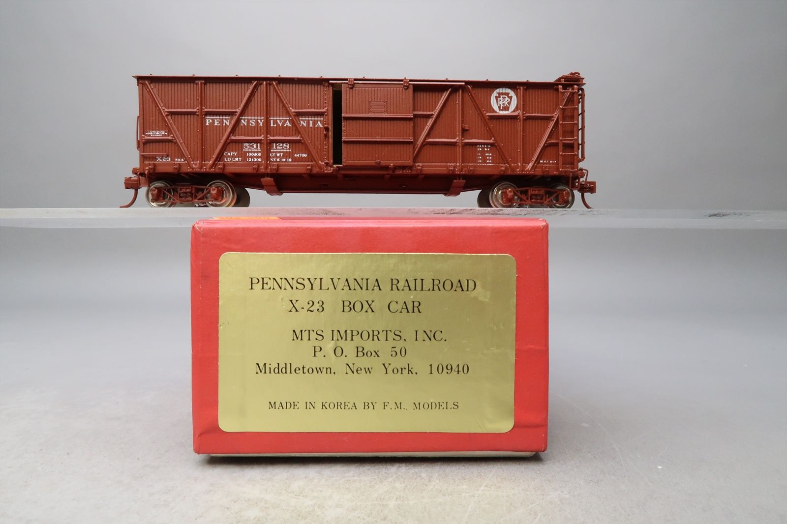 HO Brass Model - MTS PRR Pennsylvania X-23 Boxcar Box Car #531128 ...