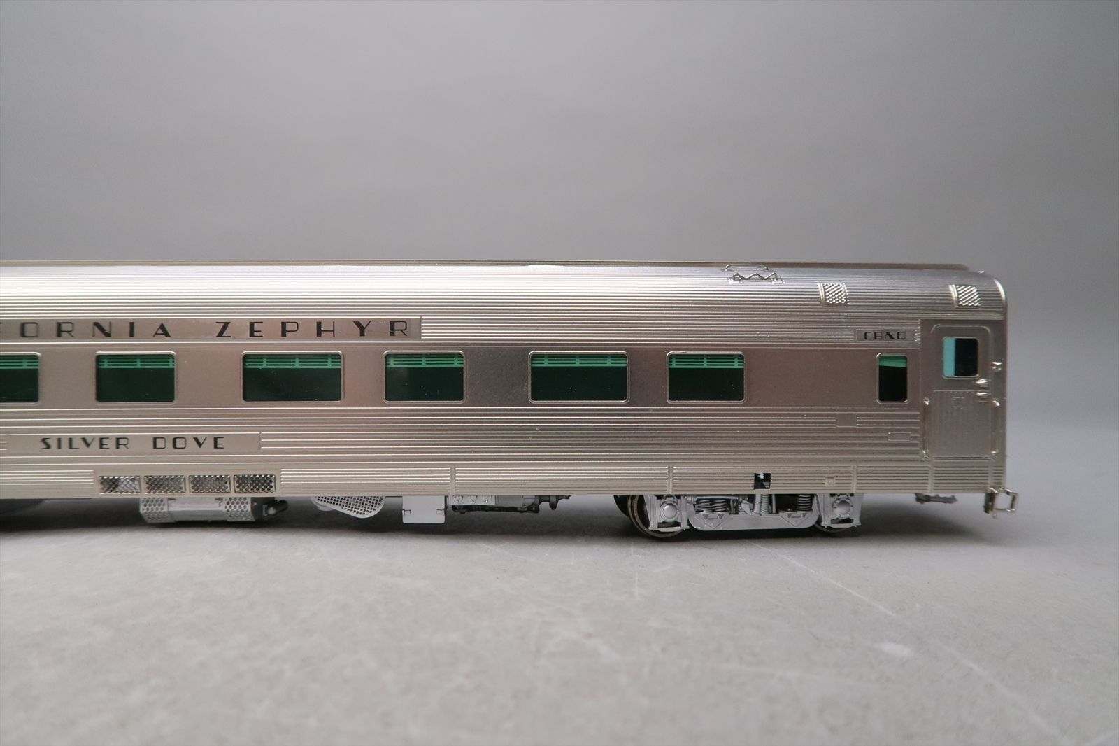 HO Brass Model - SSL CZ07 California Zephyr 6-5 Sleeper Silver Dove - F ...