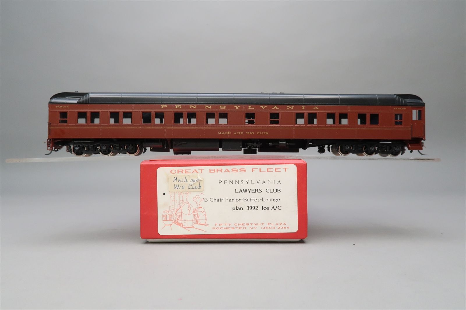 HO Brass Model - GBF PRR Pennsylvania 13 Chair Parlor Buffet Lounge ...