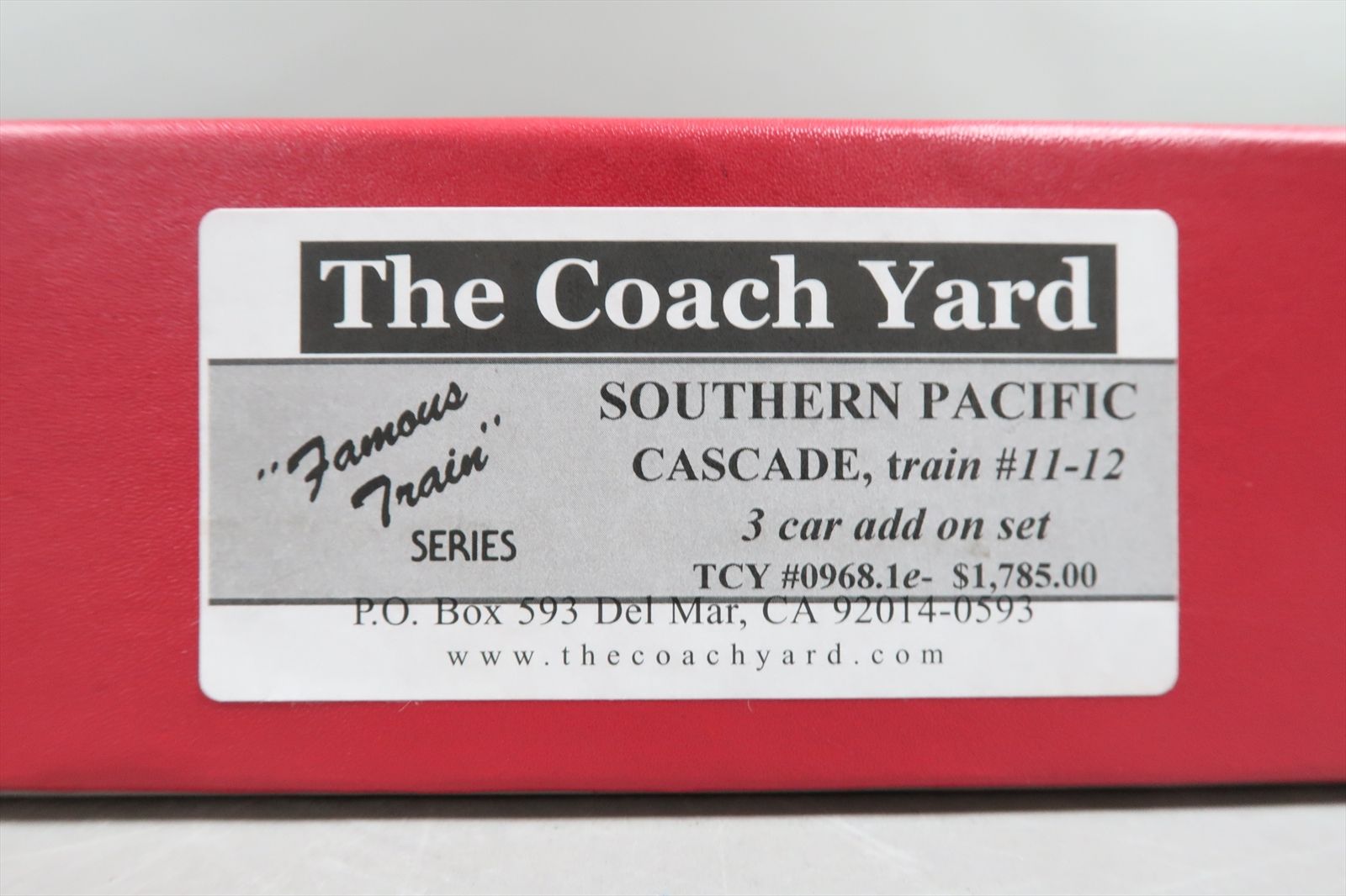 HO Brass Model - TCY 0968.1e SP Southern Pacific Cascade Train 11 - 12 ...