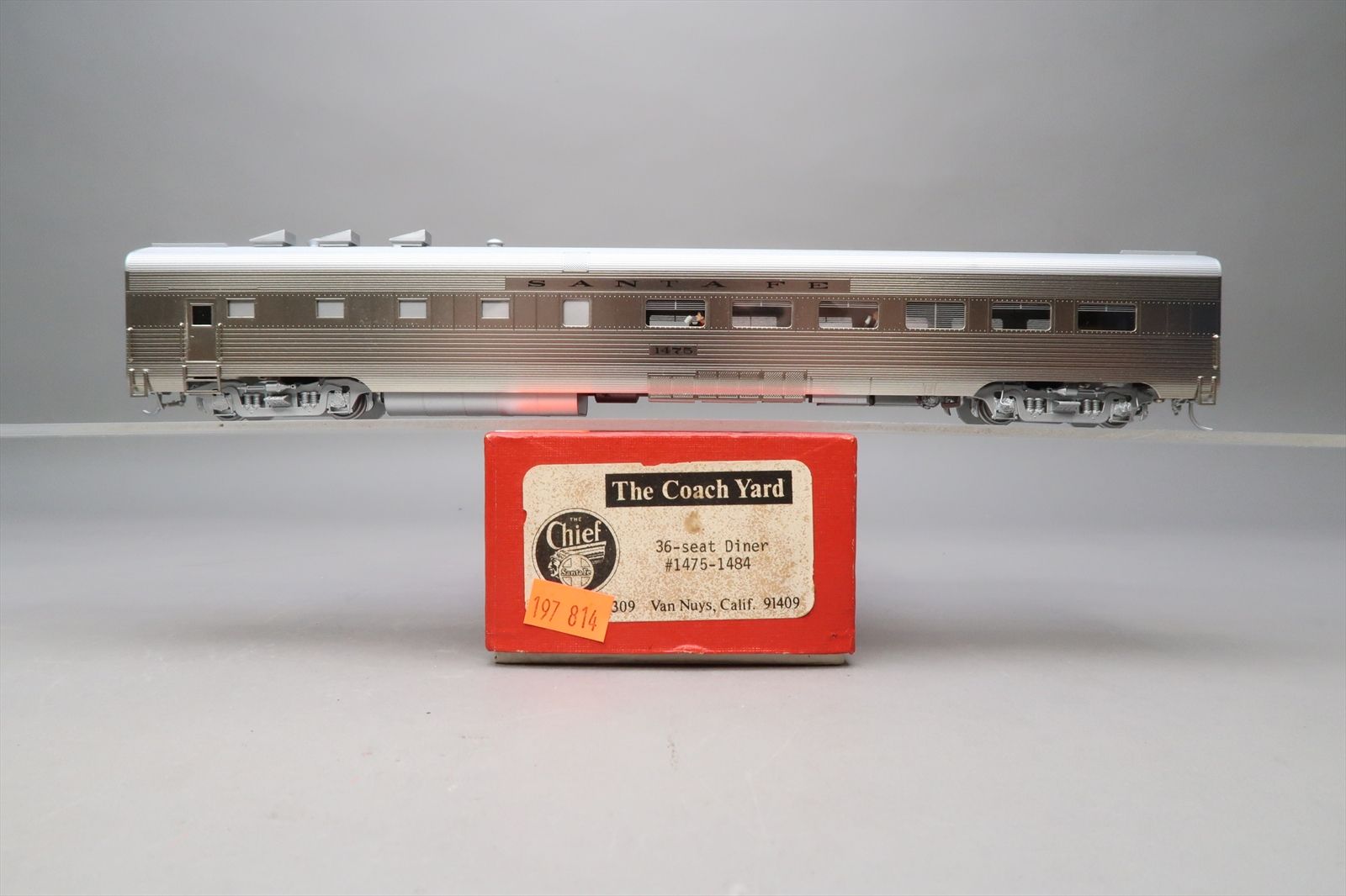 HO Brass Model - TCY AT&SF Santa Fe Chief 36-Seat Diner #1475 - Pro ...