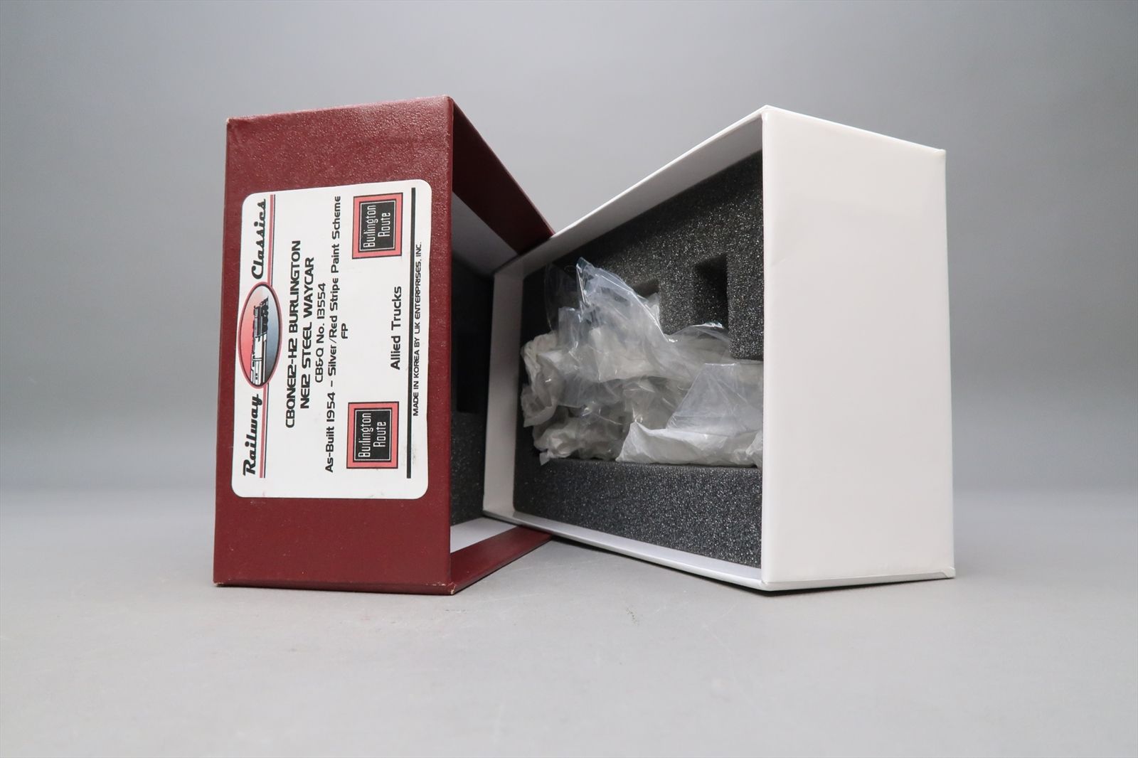 HO Brass Model - RWC CBQNE12-H2 CB&Q Burlington NE12 Steel Waycar ...