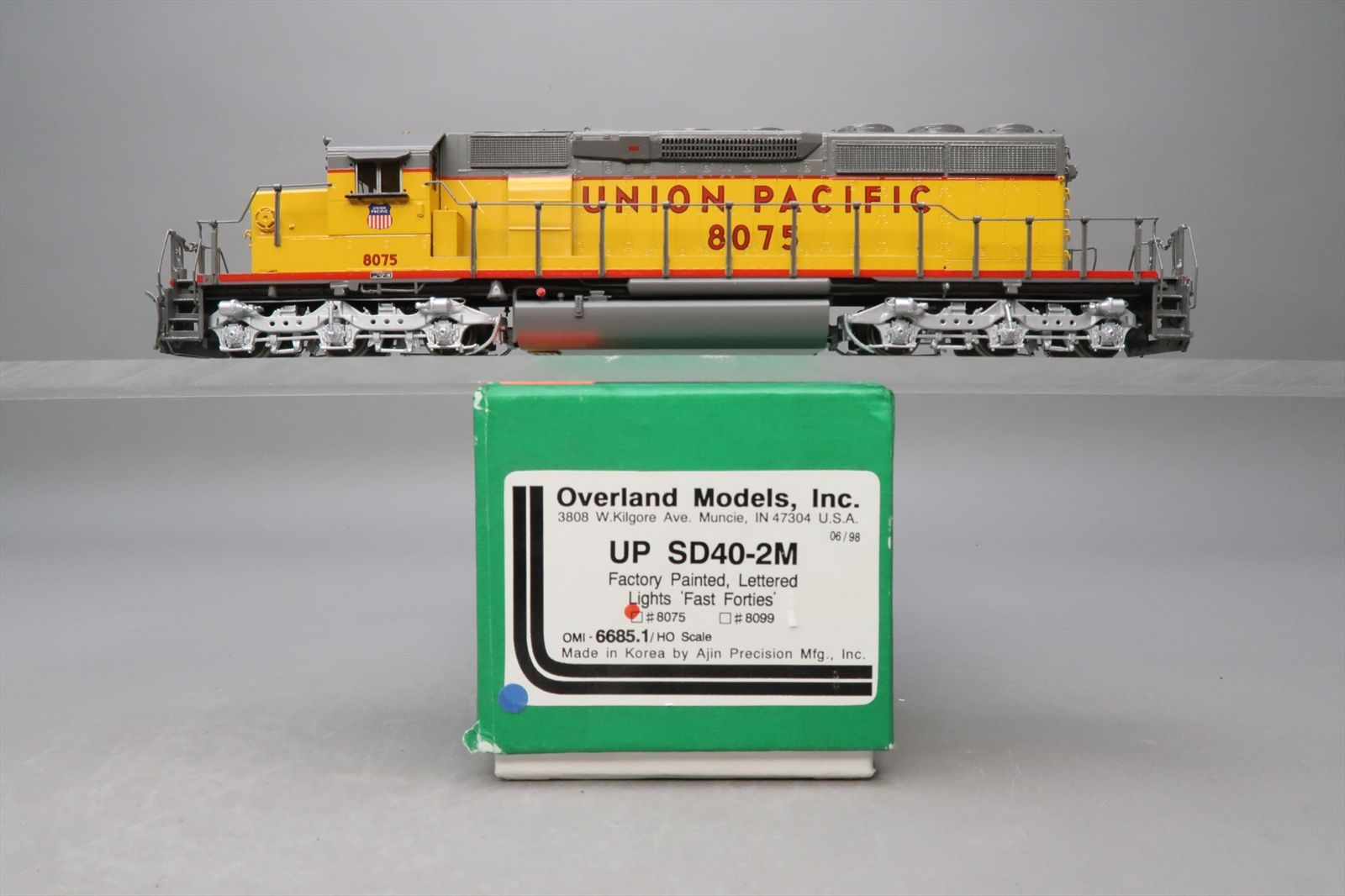 HO Brass Model - OMI 6685.1 UP Union Pacific SD40-2M Fast Forties #8075 ...