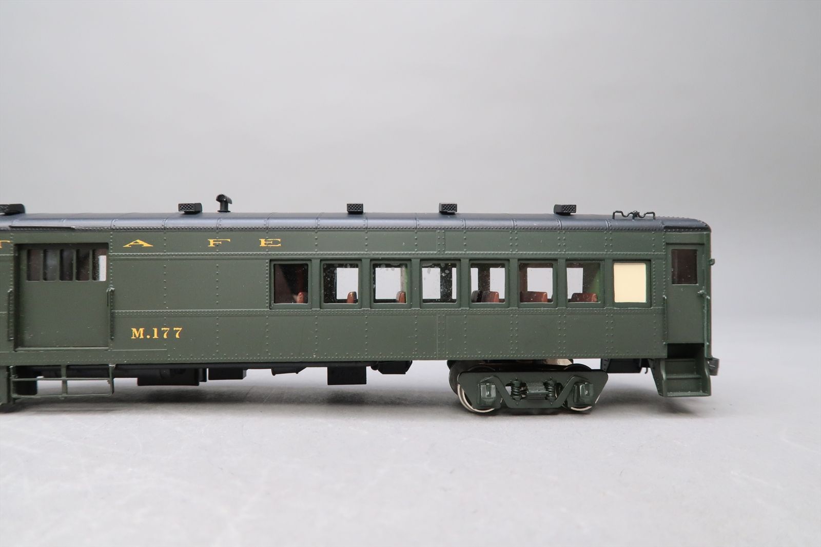 HO Brass Model - Key AT&SF Santa Fe Motor Car Zebra Stripe #M-177 - F/P ...