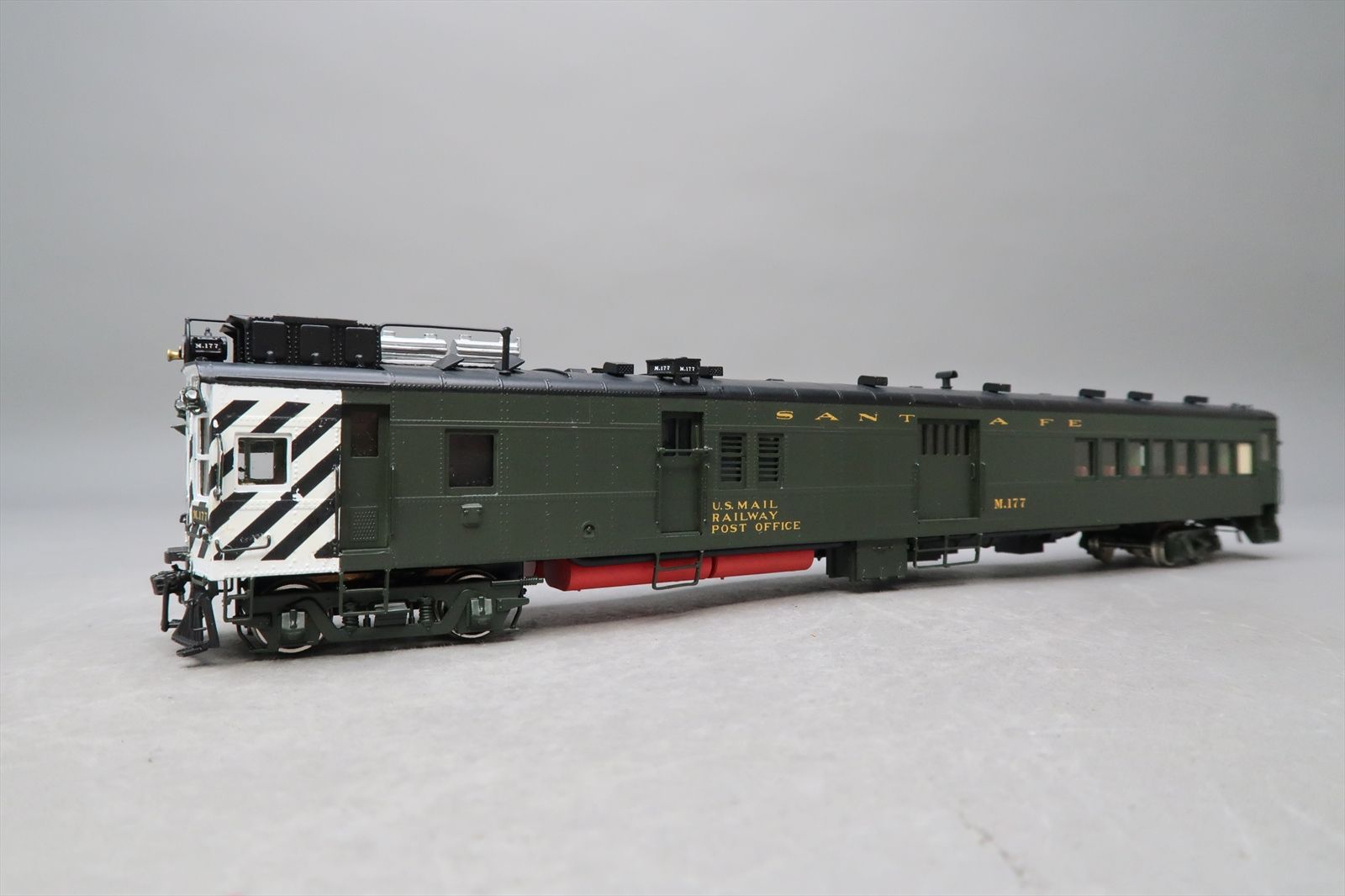 HO Brass Model - Key AT&SF Santa Fe Motor Car Zebra Stripe #M-177 - F/P ...