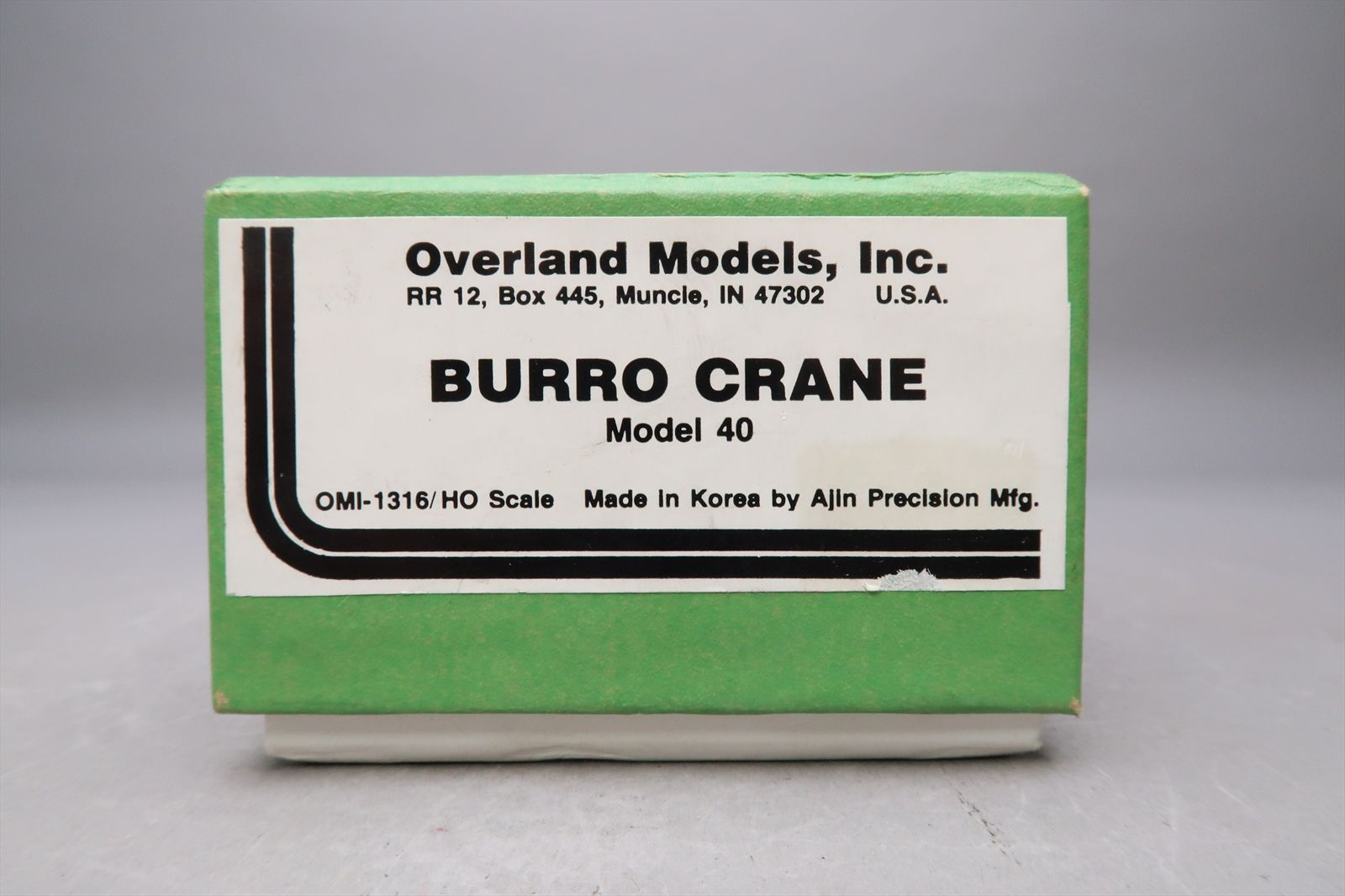 HO Brass Model - OMI 1316 Burro Crane Model 40 w/ Tool Car - Unpainted ...