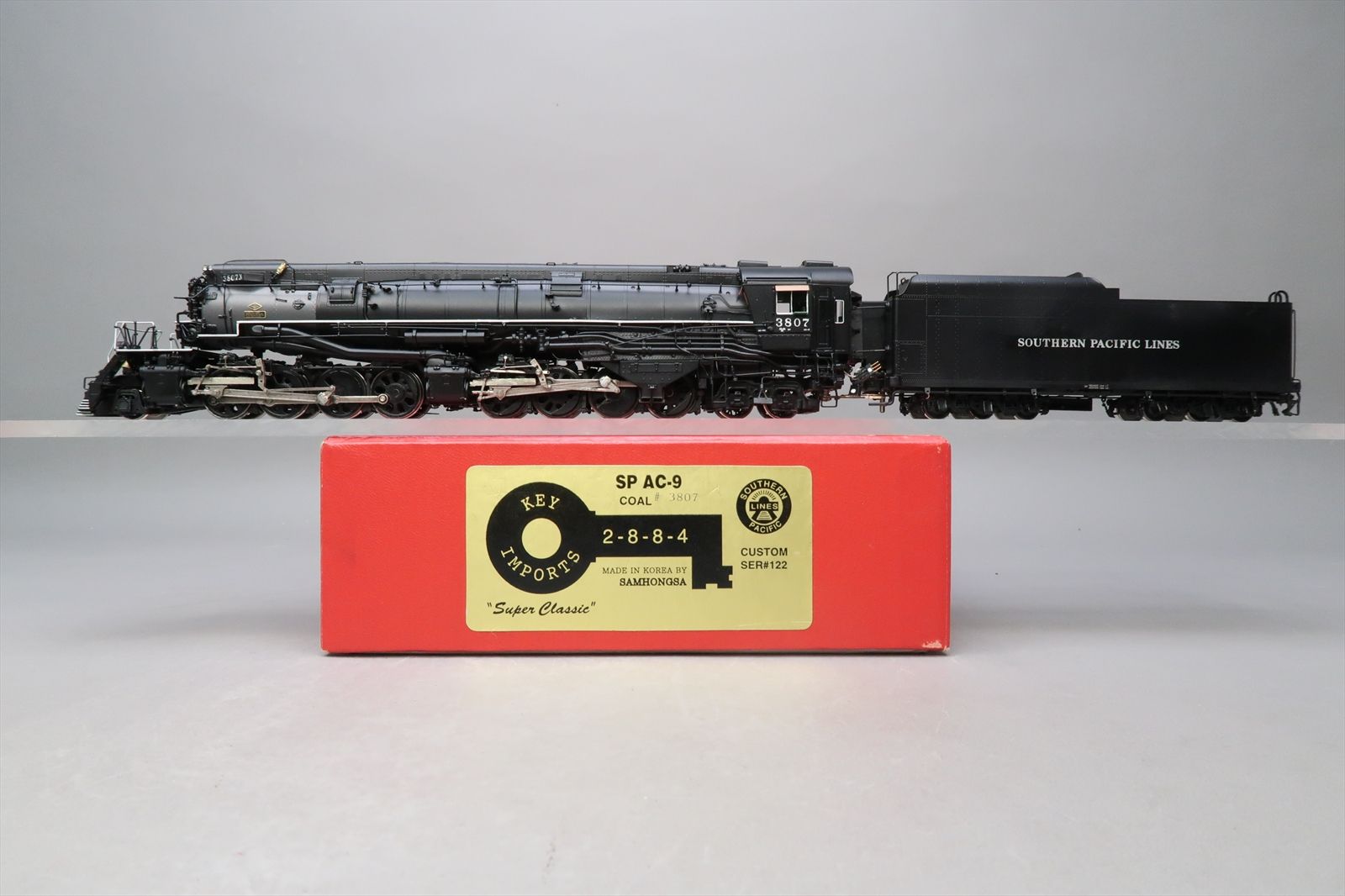 HO Brass Model - Key CS#122 SP Southern Pacific AC-9 2-8-8-4 Coal #3807 ...
