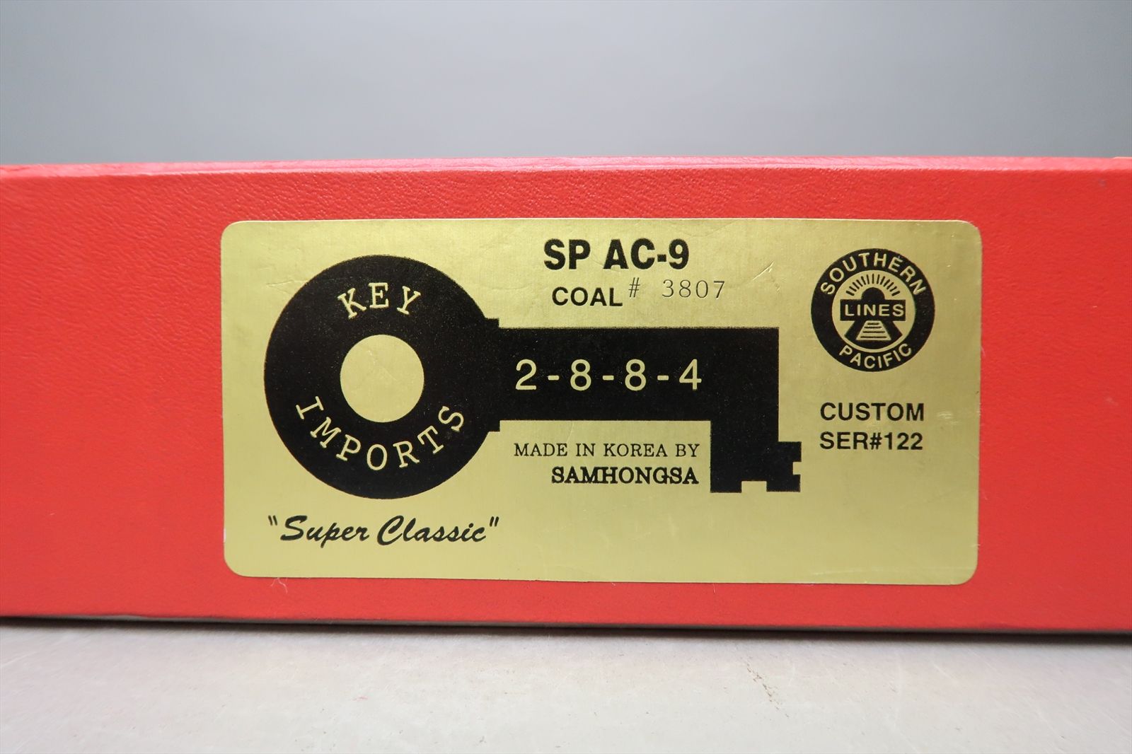 HO Brass Model - Key CS#122 SP Southern Pacific AC-9 2-8-8-4 Coal #3807 ...