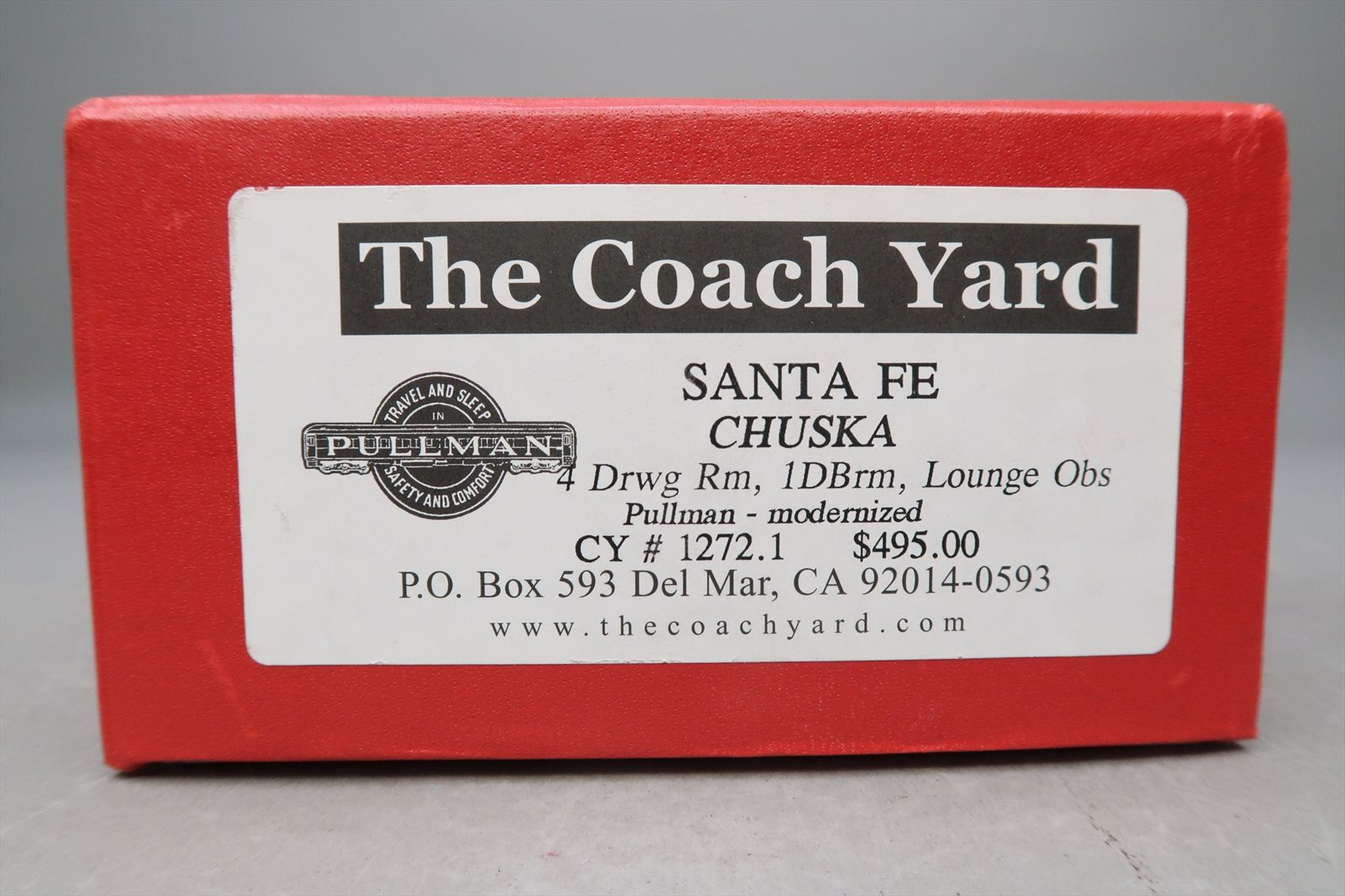 HO Brass Model - TCY 1272.1 AT&SF Santa Fe 4-1 Lounge Observation ...