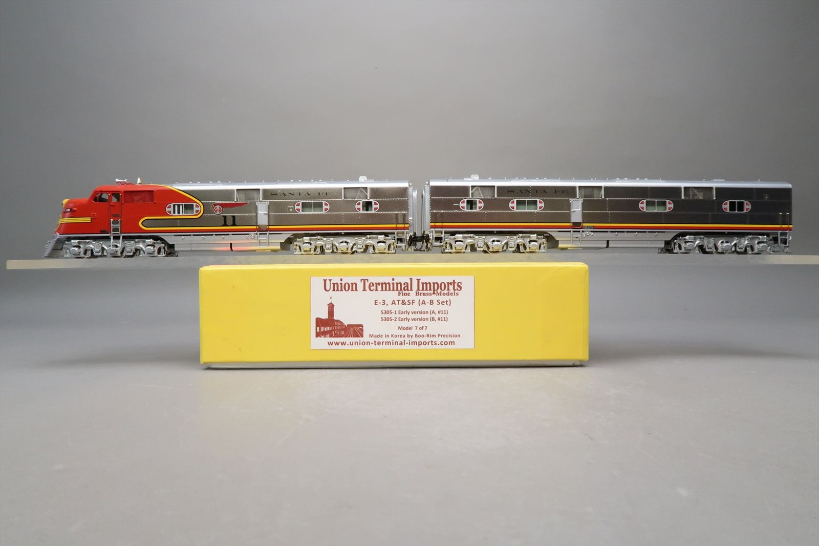 HO Brass Model - UTI 5305 5305-1 5305-2 AT&SF Santa Fe E3 E3A E3B A-B ...