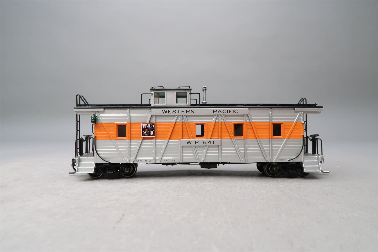 HO Brass Model - NBL WP Western Pacific Square End Caboose #641 Orange ...