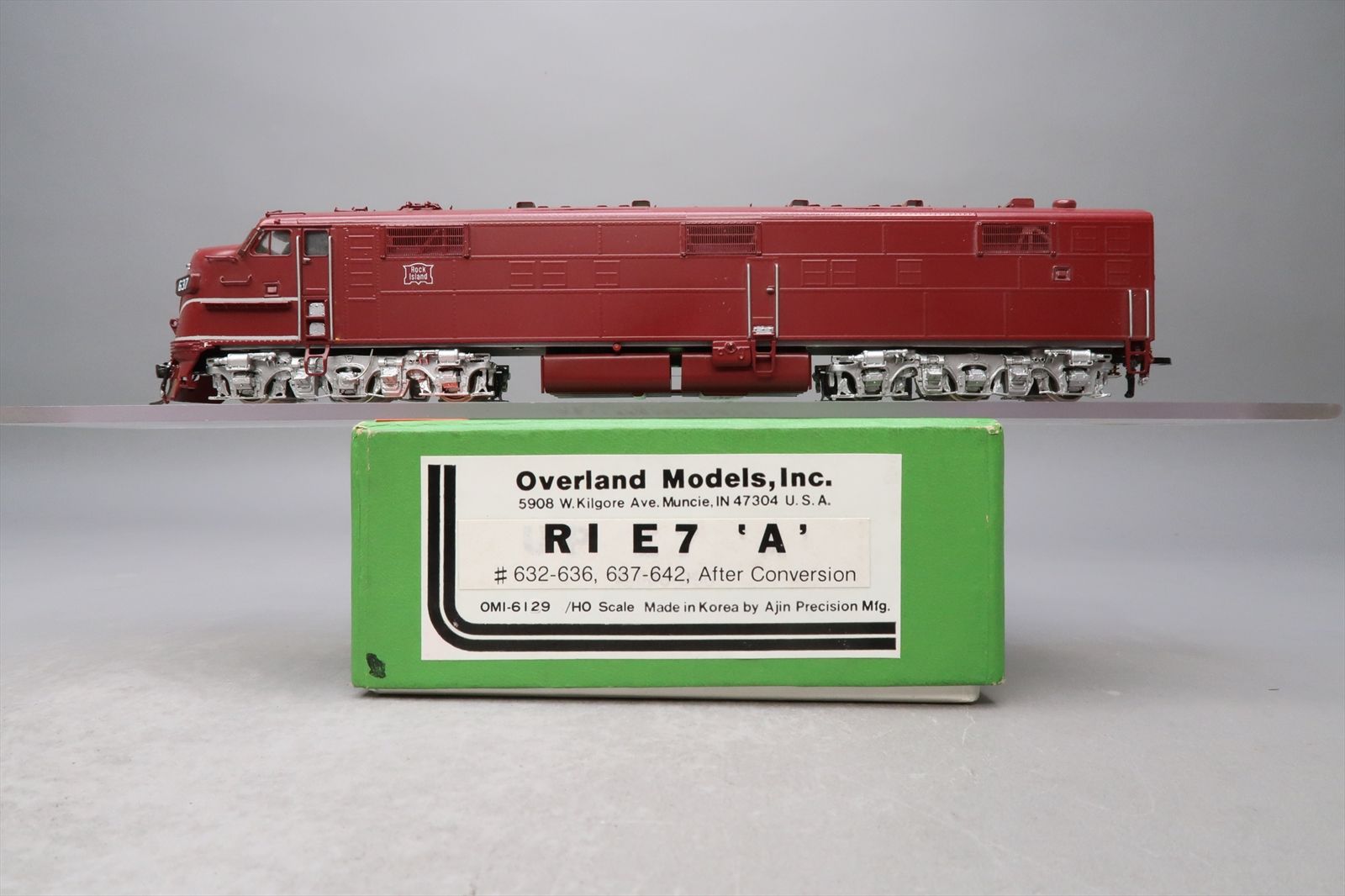 HO Brass Model - OMI 6129 RI Rock Island E7 E7A #637 After Conversion ...