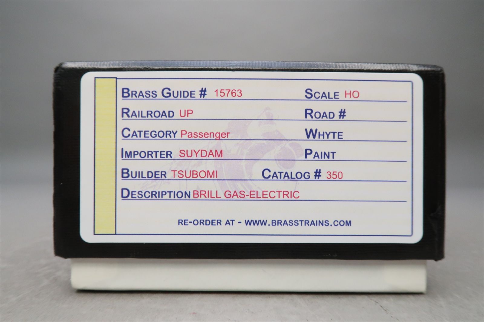 HO Brass Model - Suydam 350 UP Union Pacific 75' Brill Gas Electric ...
