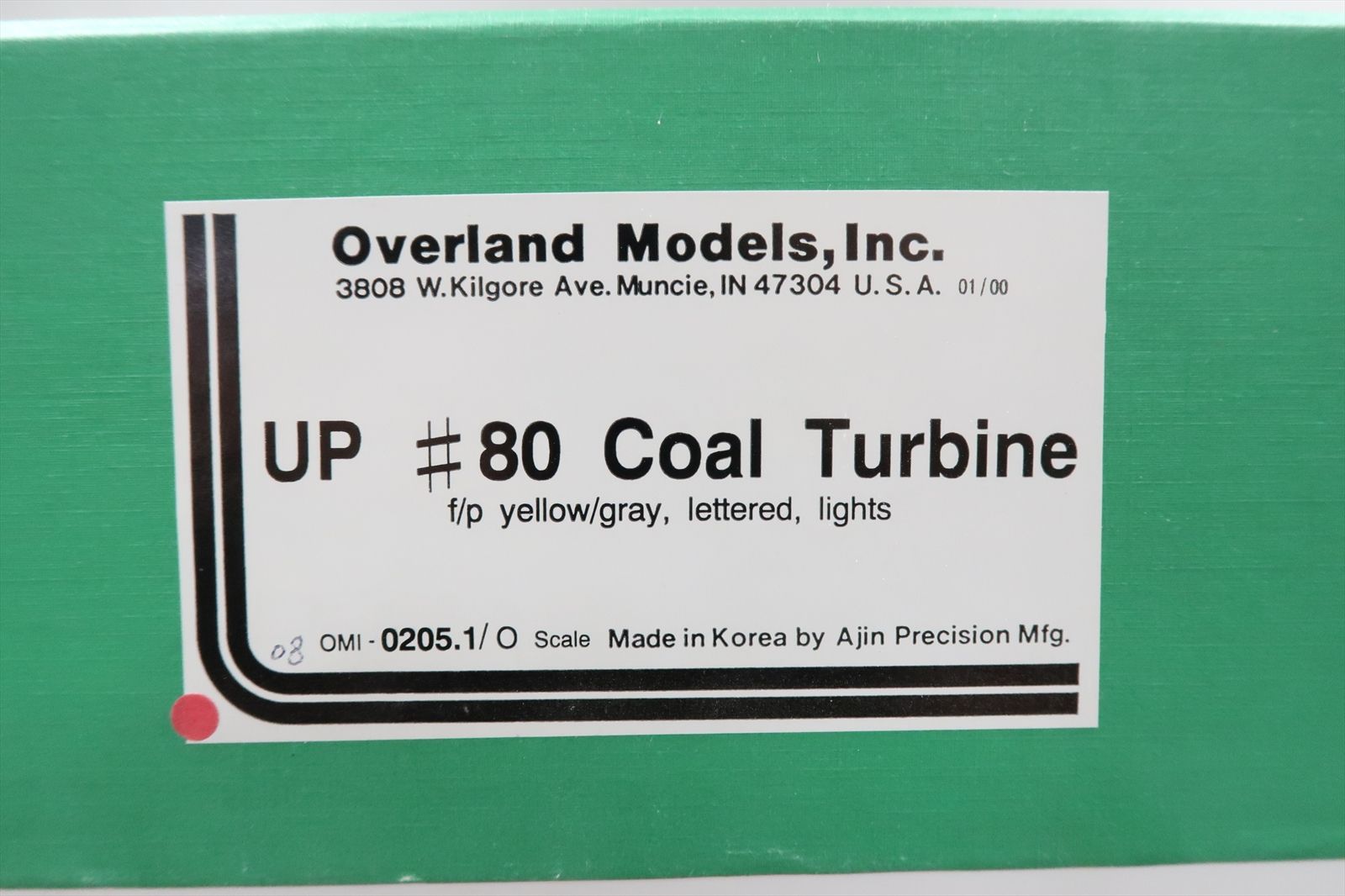 O 2-Rail Brass Model - OMI 0205.1 Overland UP Union Pacific 3-Unit Coal ...