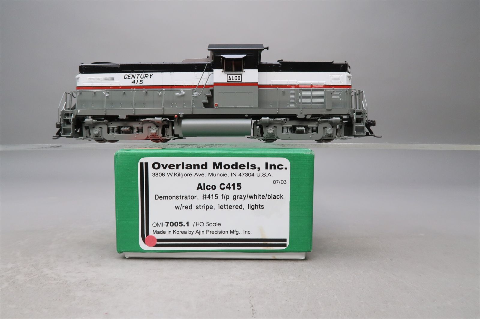 HO Brass Model - OMI 7005.1 ALCO Demo Demonstrator C415 Gray White ...