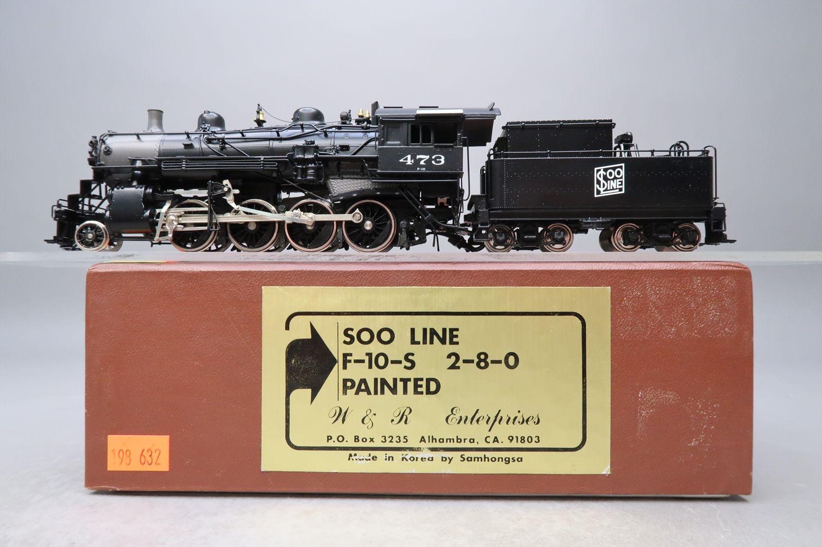 HO Brass Model - W&R SOO Line F-10S 2-8-0 Consolidation #473 - F/P ...