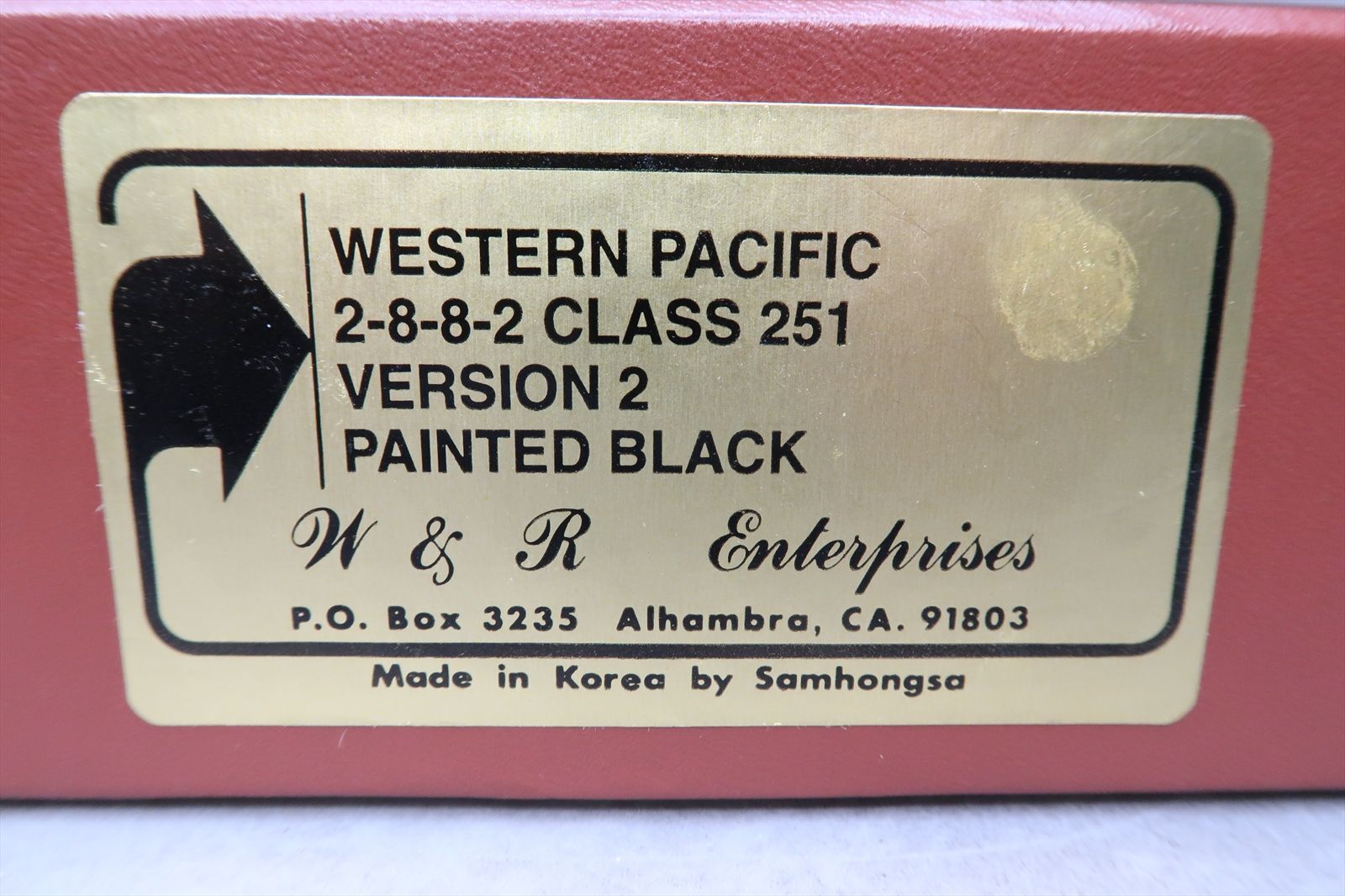 HO Brass Model - W&R WP Western Pacific 2-8-8-2 Version 2 #253 - F/P ...