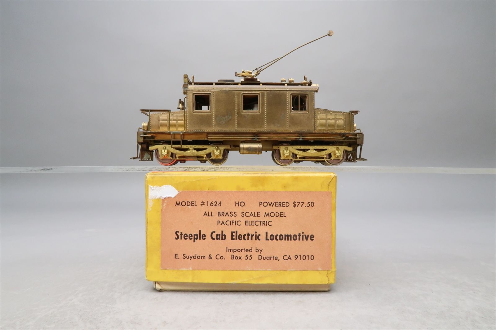 HO Brass Model - Suydam 1624 PE Pacific Electric Steeple Cab Loco ...