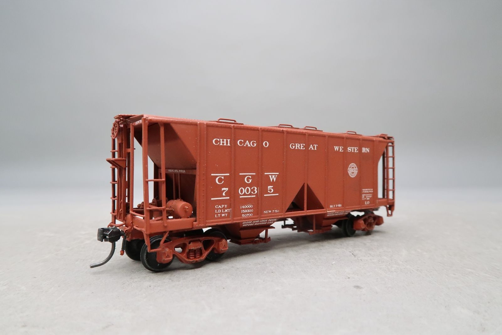 HO Brass Model - Sunset CGW Chicago Great Western 70 Ton Covered Hopper ...