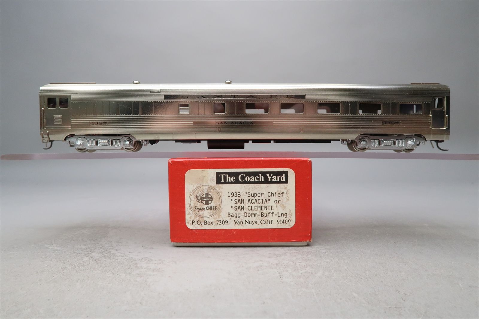 HO Brass Model - TCY AT&SF Santa Fe 1938 Super Chief LW Baggage Dorm ...
