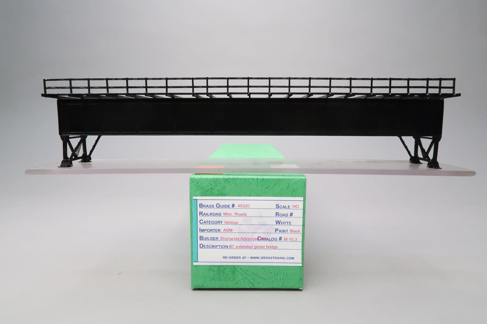 HO Brass Model Structure - ASM 80' Plate Girder Deck Bridge ...