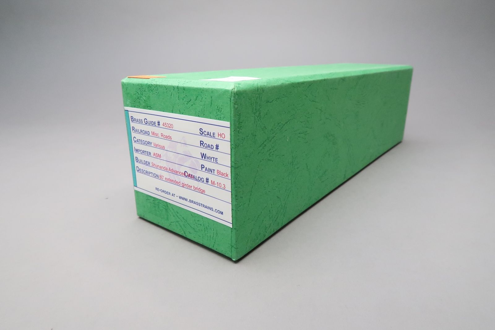 HO Brass Model Structure - ASM 80' Plate Girder Deck Bridge ...