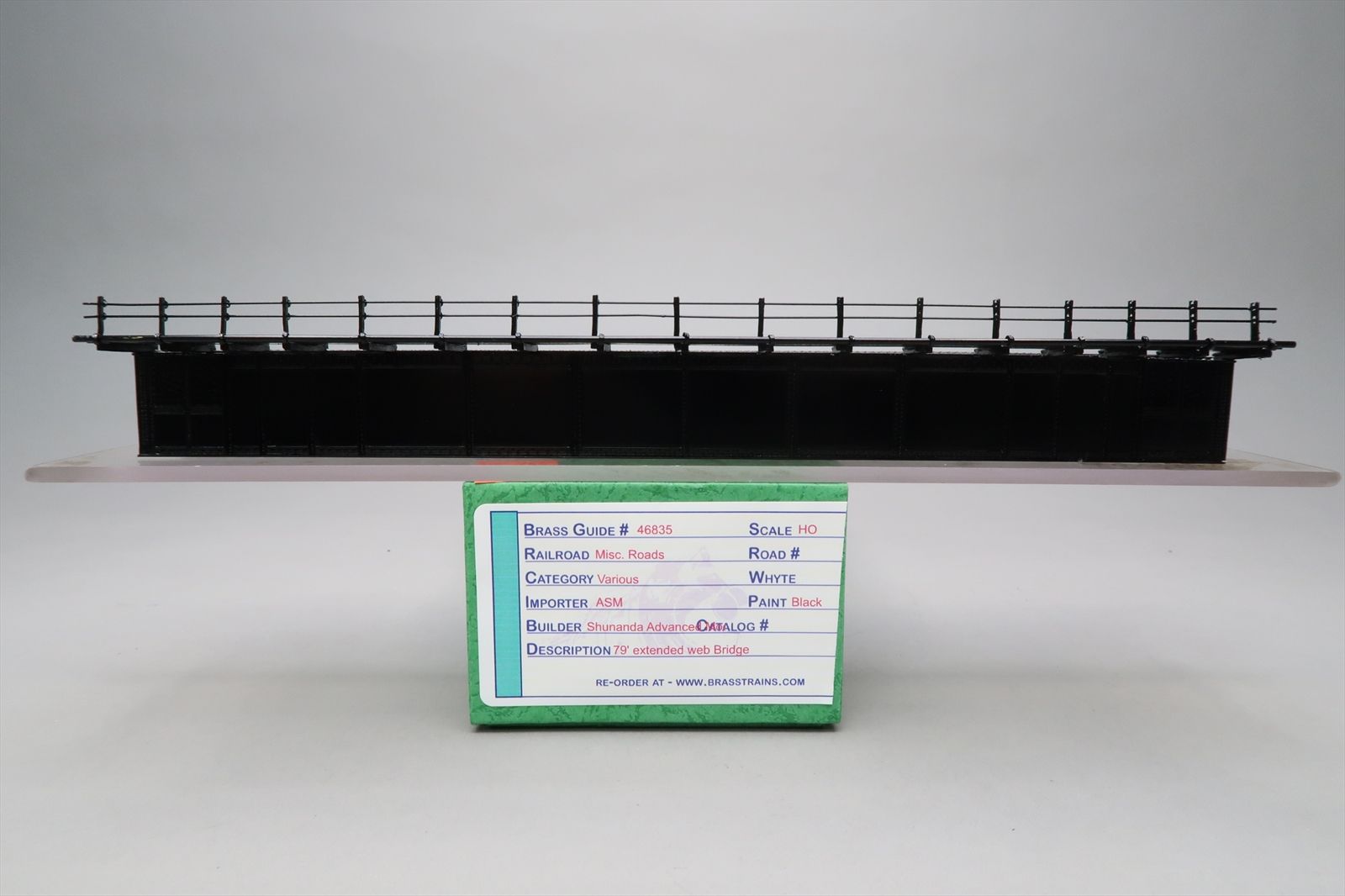 HO Brass Model Structure - ASM 79' Plate Girder Deck Bridge ...