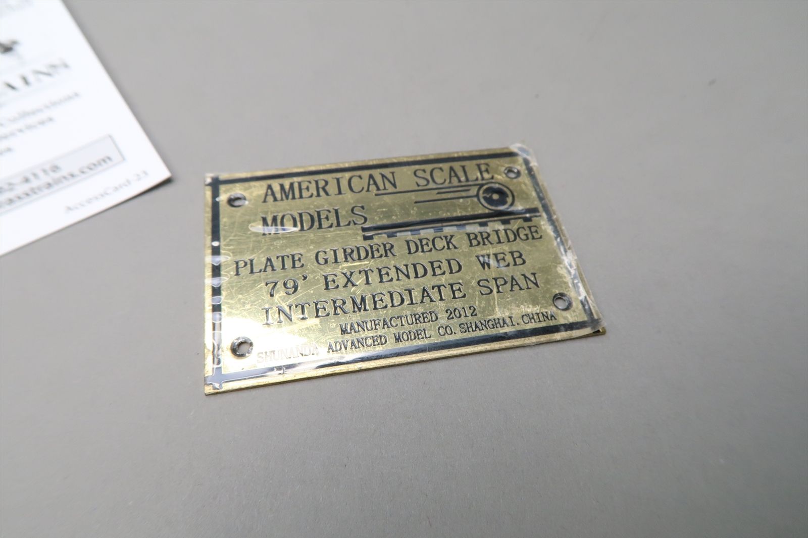 HO Brass Model Structure - ASM 79' Plate Girder Deck Bridge ...