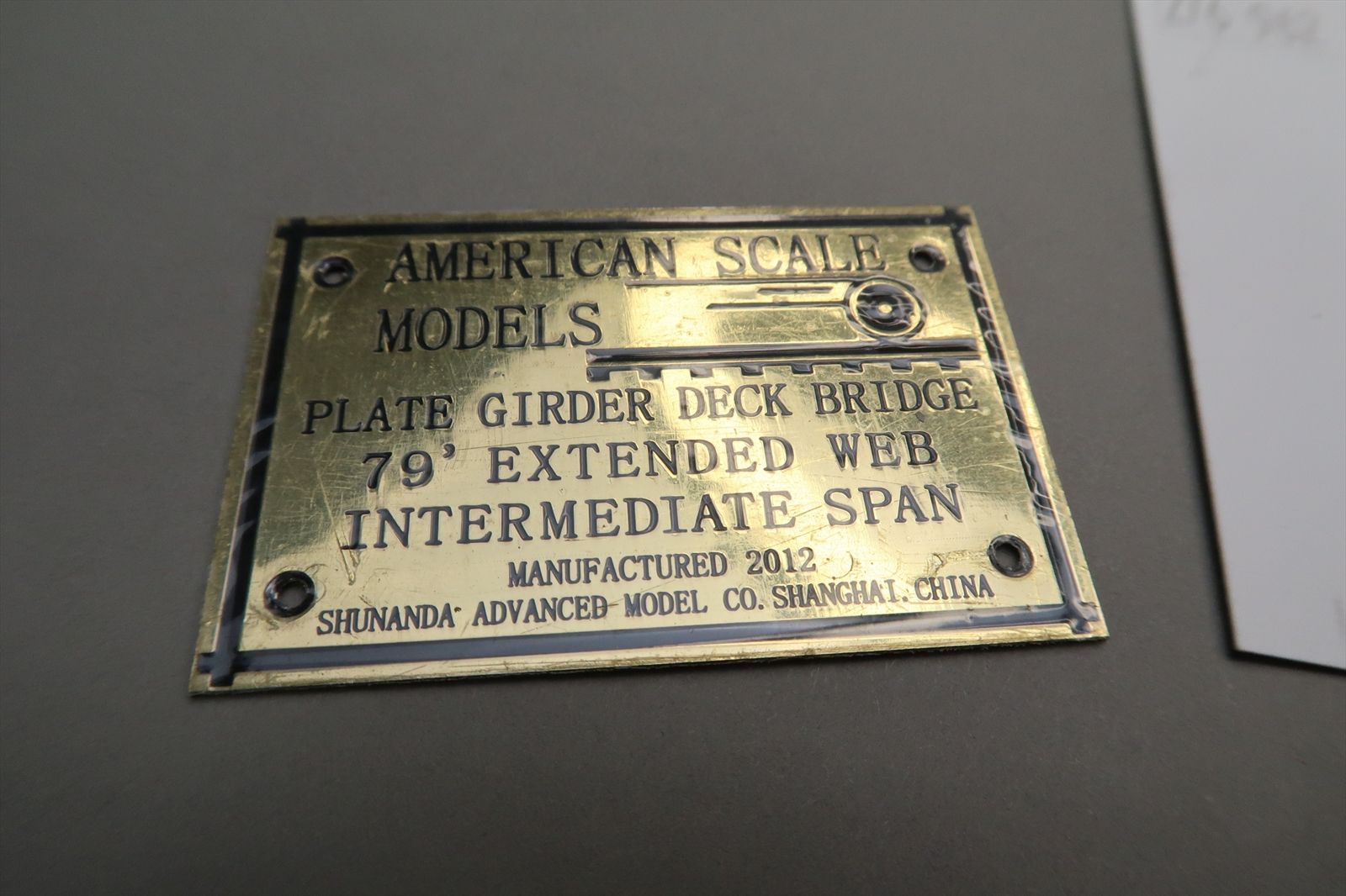 HO Brass Model Structure - ASM 79' Plate Girder Deck Bridge ...