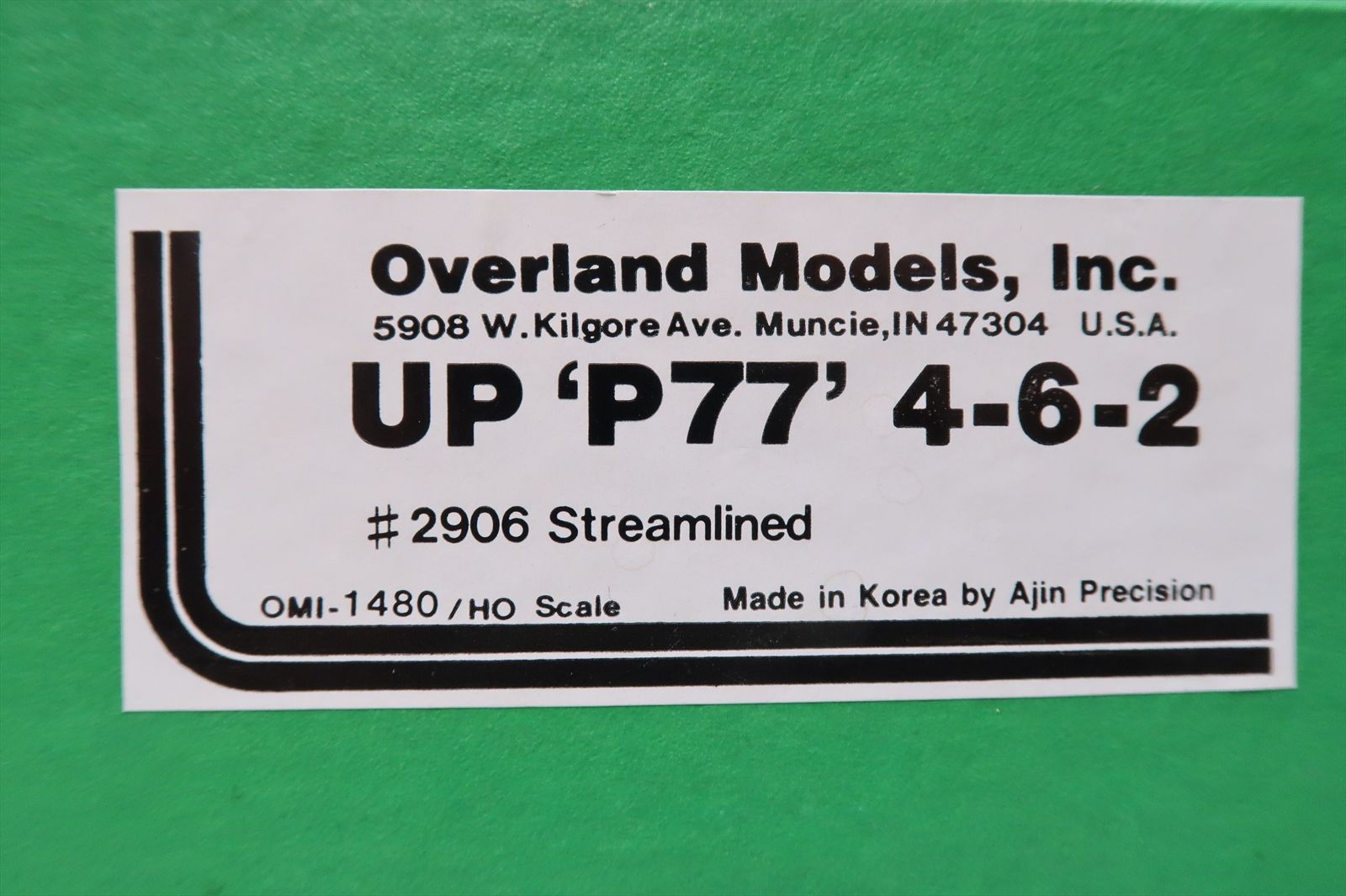 HO Brass Model - OMI 1480 UP Union Pacific P77 4-6-2 Streamlined 49er ...