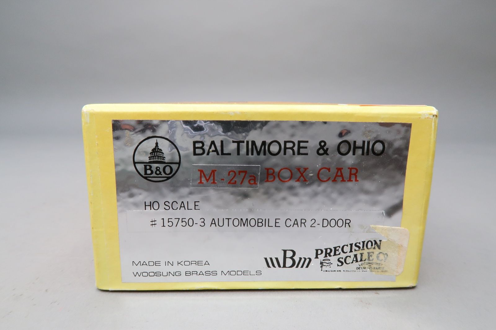HO Brass Model - PSC 15750-3 B&O Baltimore & Ohio M-27a Box Car Boxcar ...