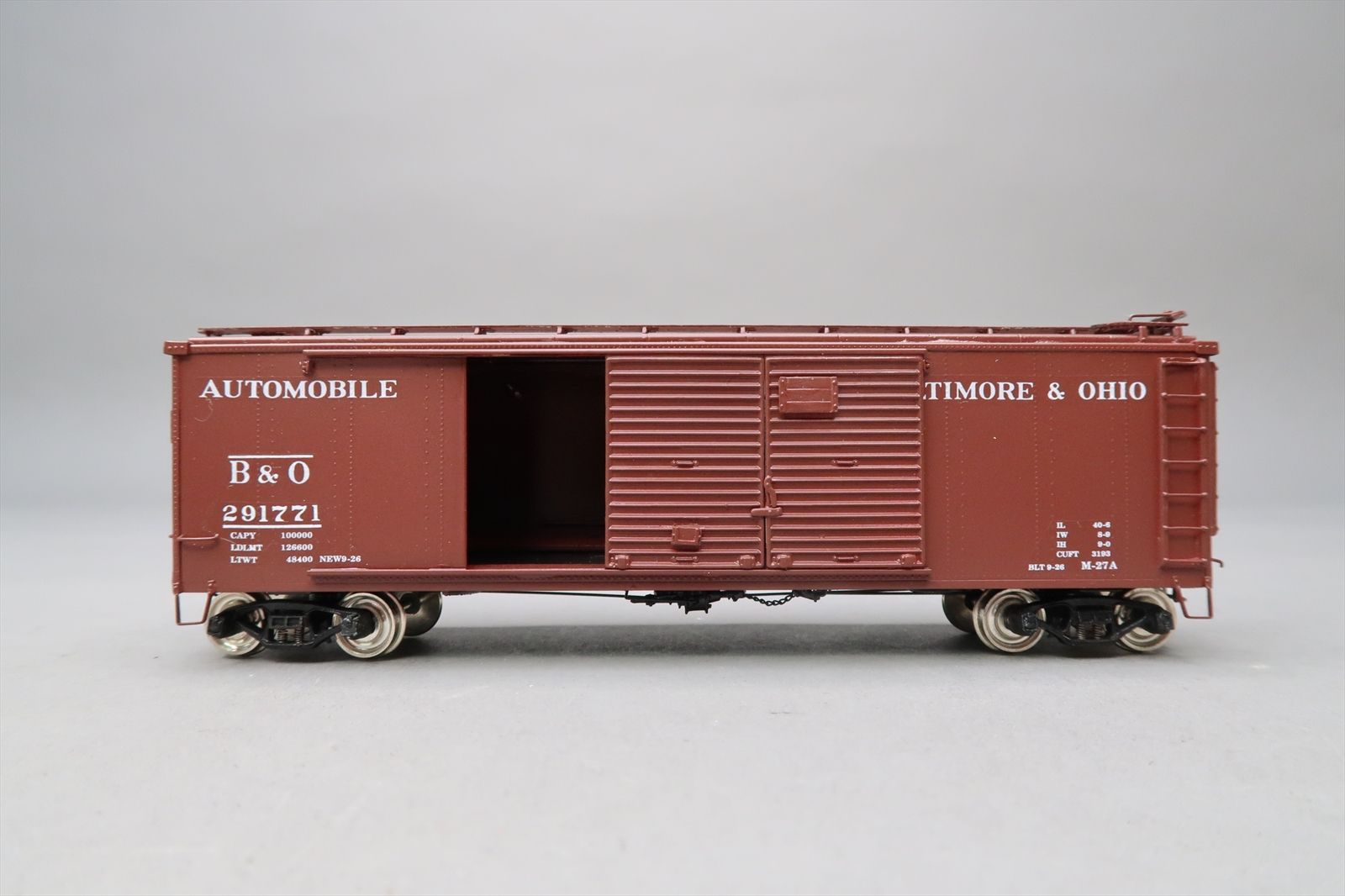 HO Brass Model - PSC 15750-3 B&O Baltimore & Ohio M-27a Box Car Boxcar ...