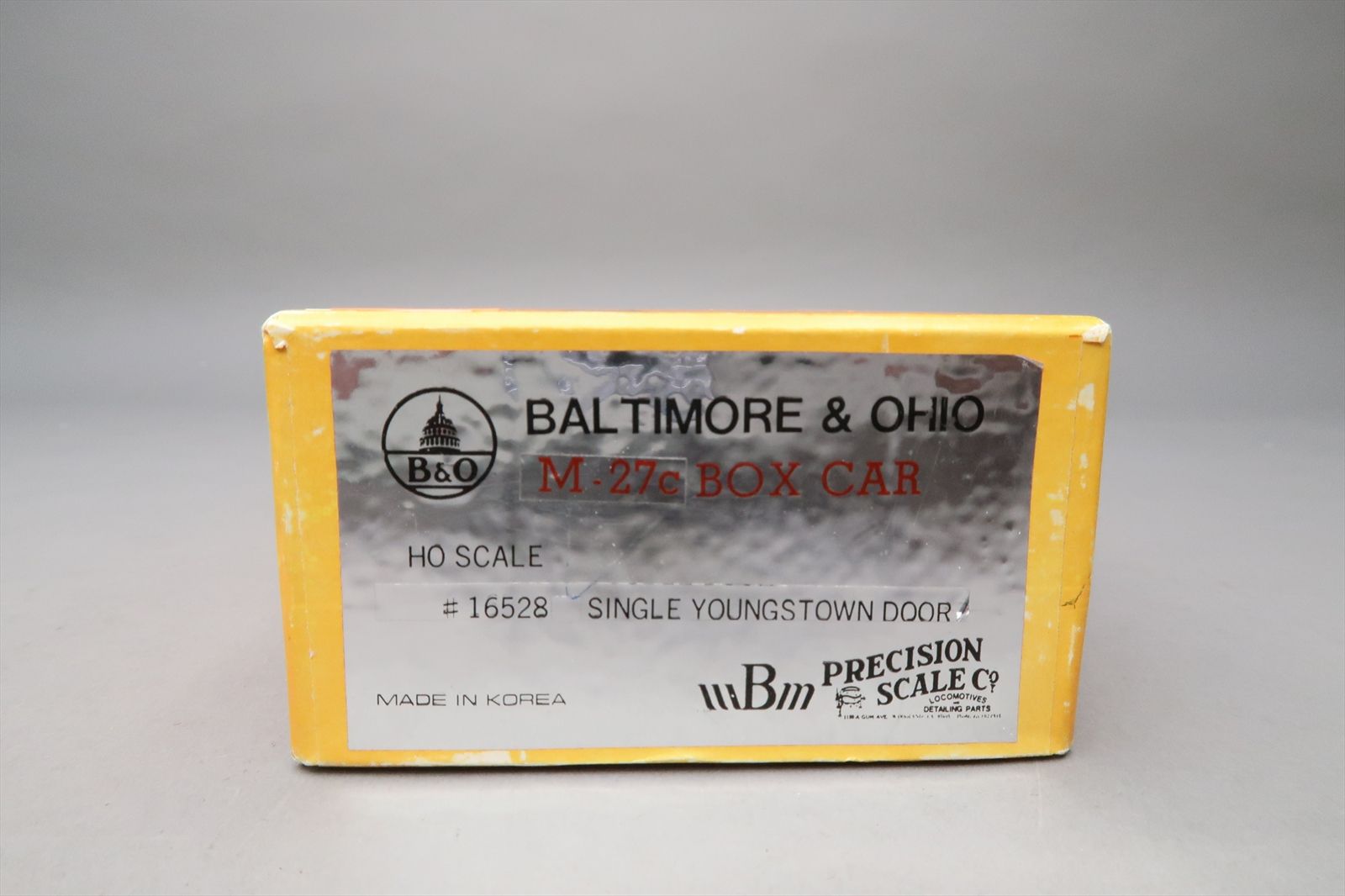 HO Brass Model - PSC 16528 B&O as GVSR Golden West Service M-27c Boxcar ...