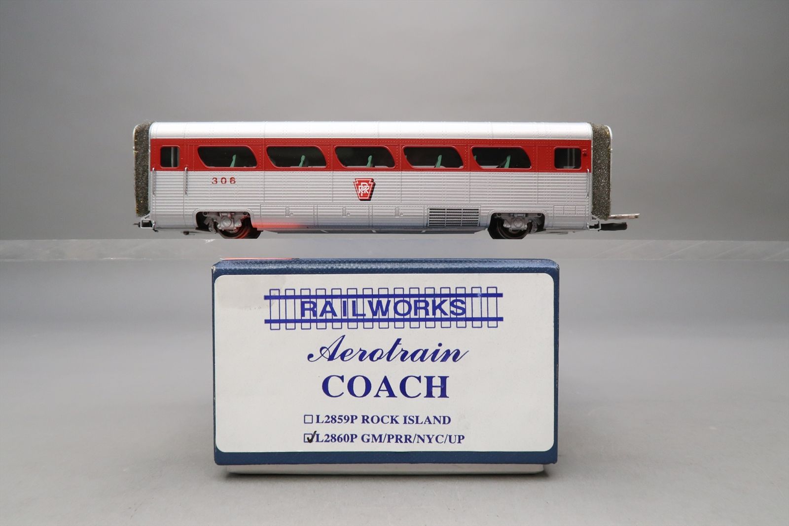 HO Brass Model - Railworks L2860P PRR Pennsylvania Aerotrain Add-On ...