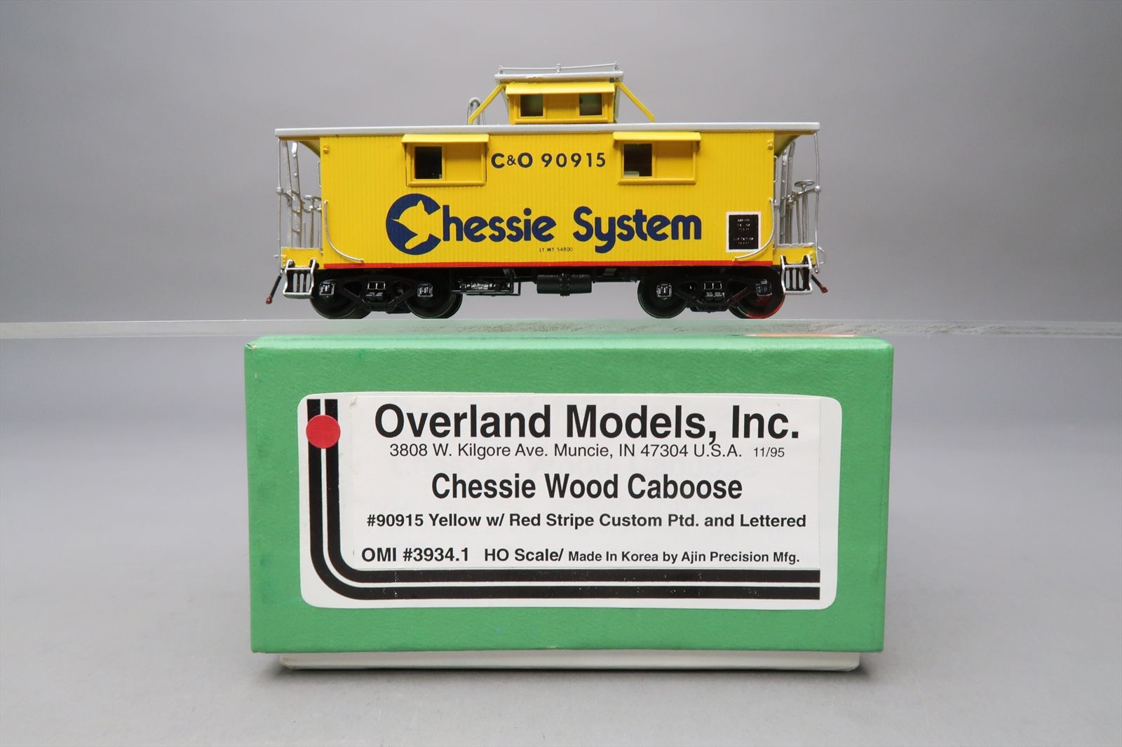 HO Brass Model - OMI 3934.1 C&O Chesapeake & Ohio Chessie Wood Caboose ...