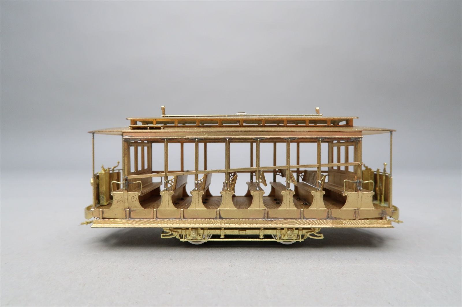 HO Brass Model - MTS 10 Bench Open Trolley - Unpainted - 1984 Run - KMT