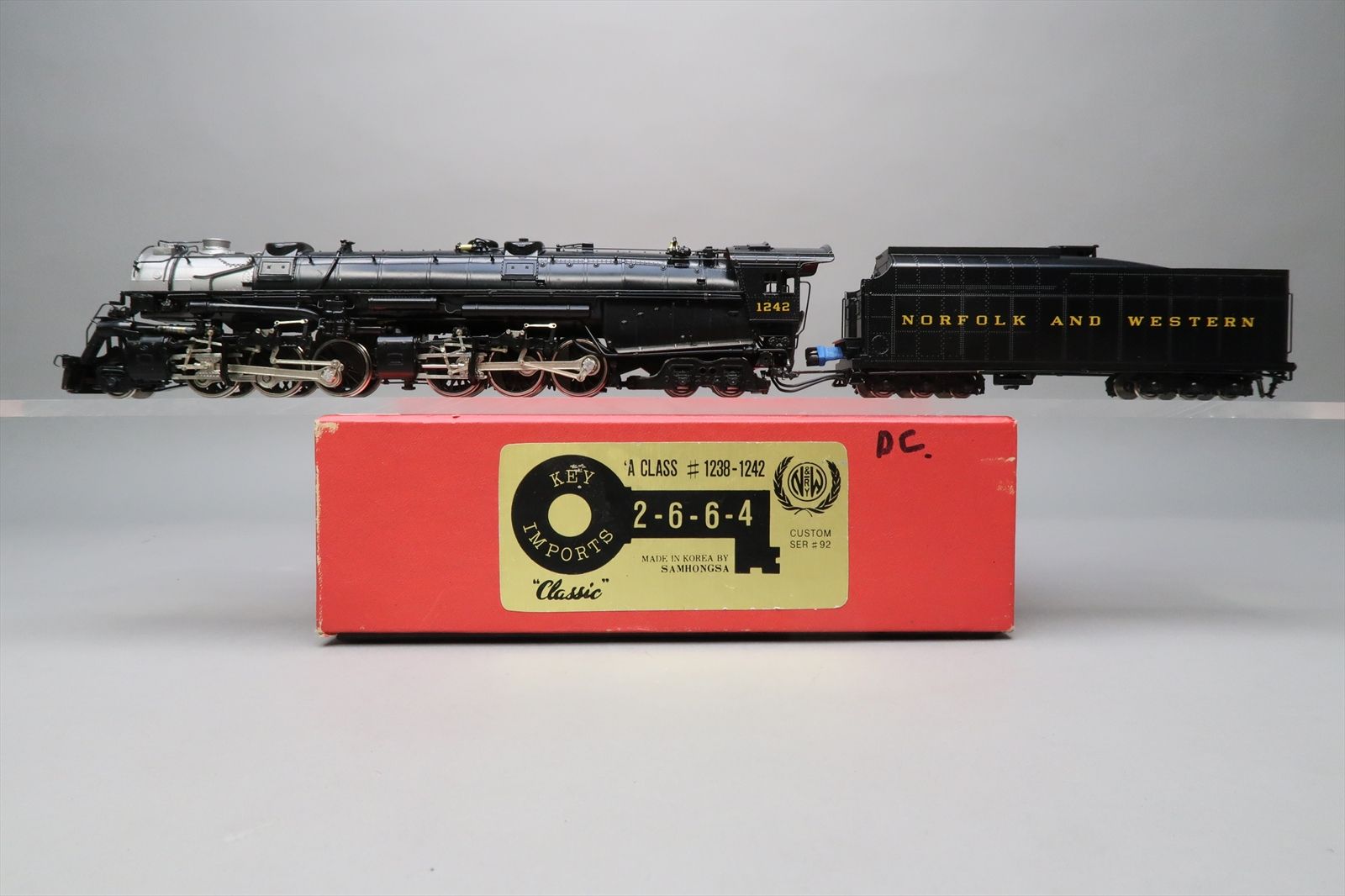 HO Brass Model - Key CS#92 N&W Norfolk & Western A 2-6-6-4 #1242 - F/P ...