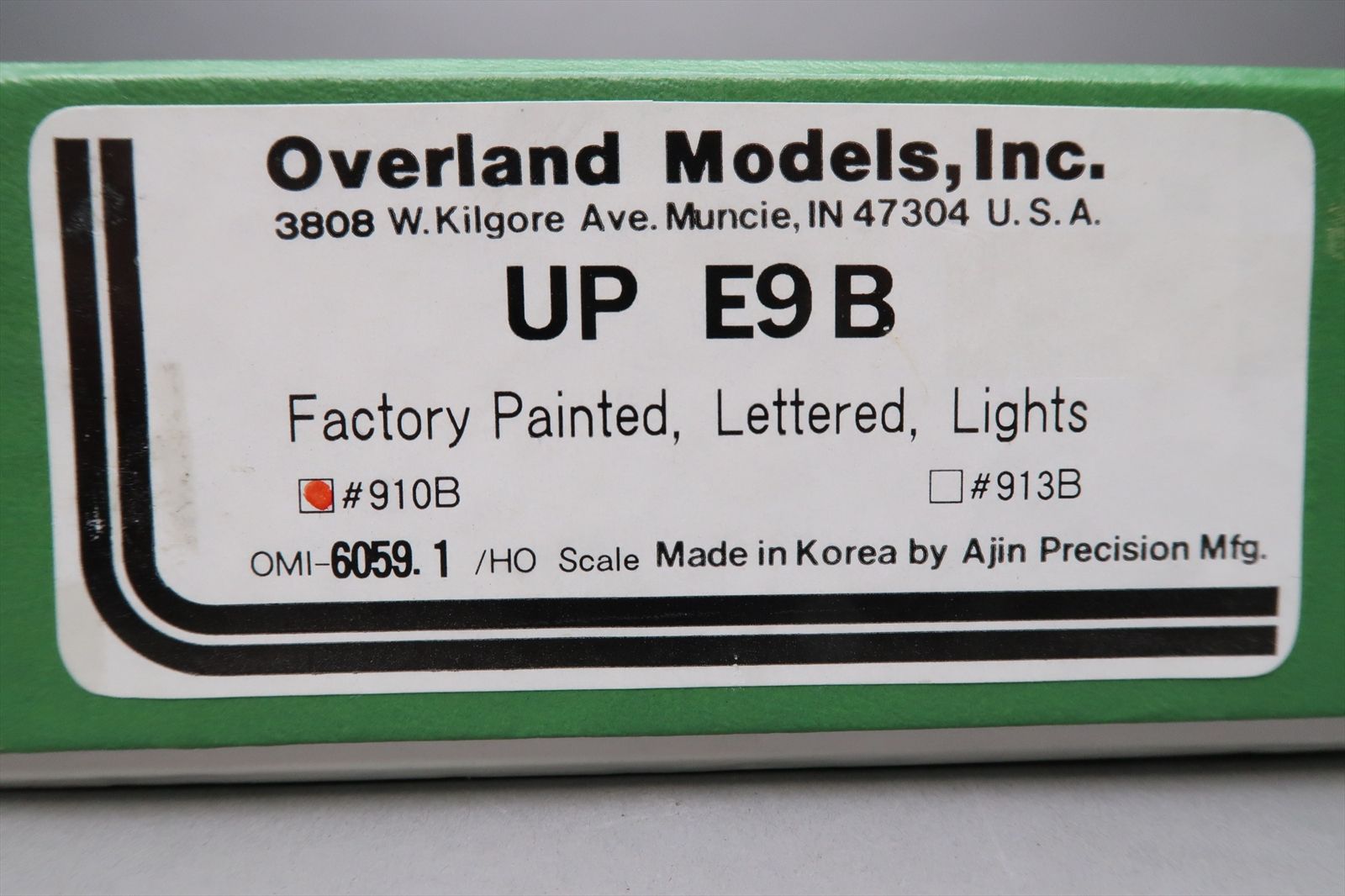 HO Brass Model - OMI 6059.1 UP Union Pacific E9 E9B #913B - F/P - 1995 ...
