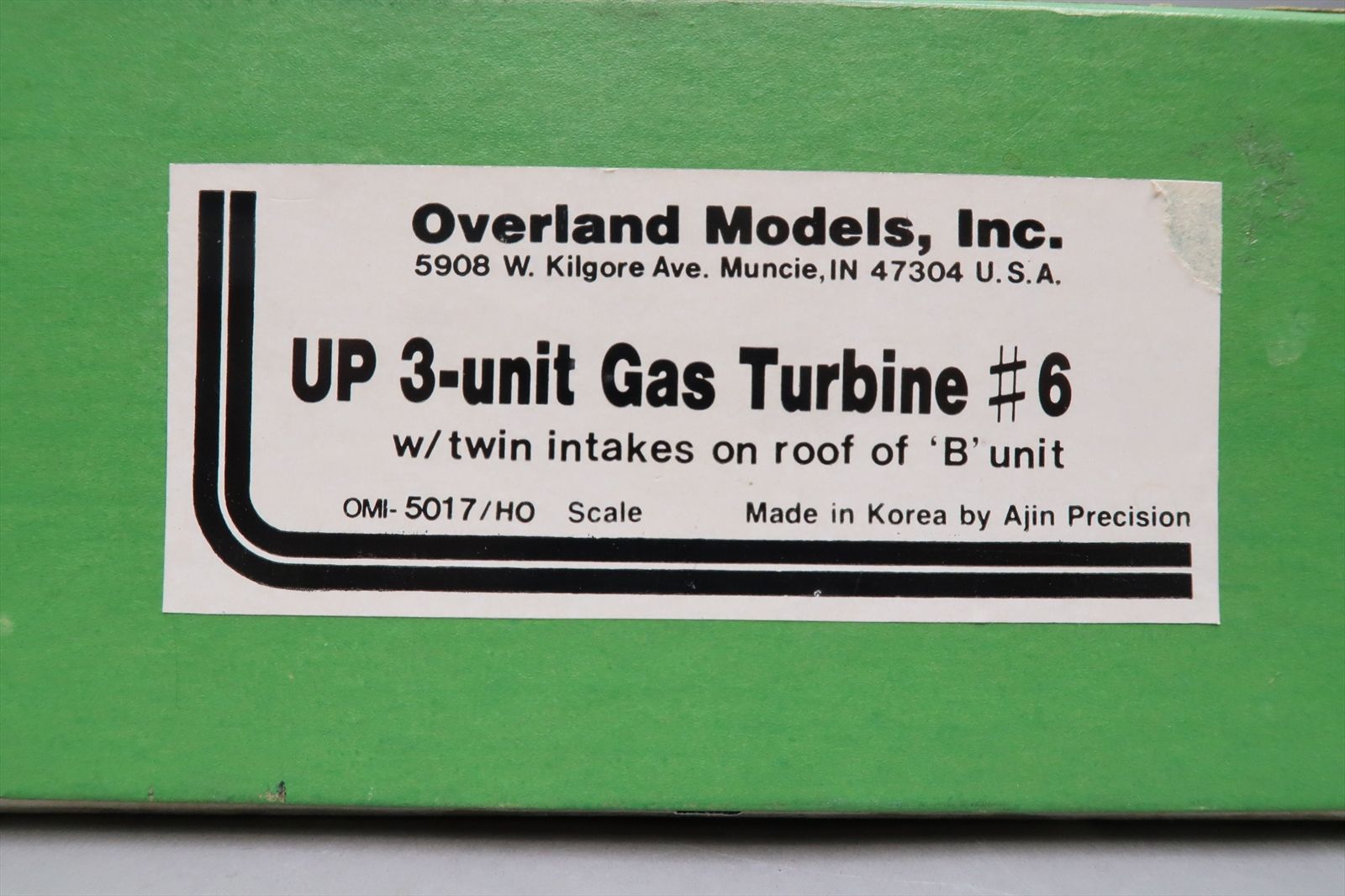 HO Brass Model - OMI 5017 UP Union Pacific 3-Unit Gas Turbine #6 - Pro ...