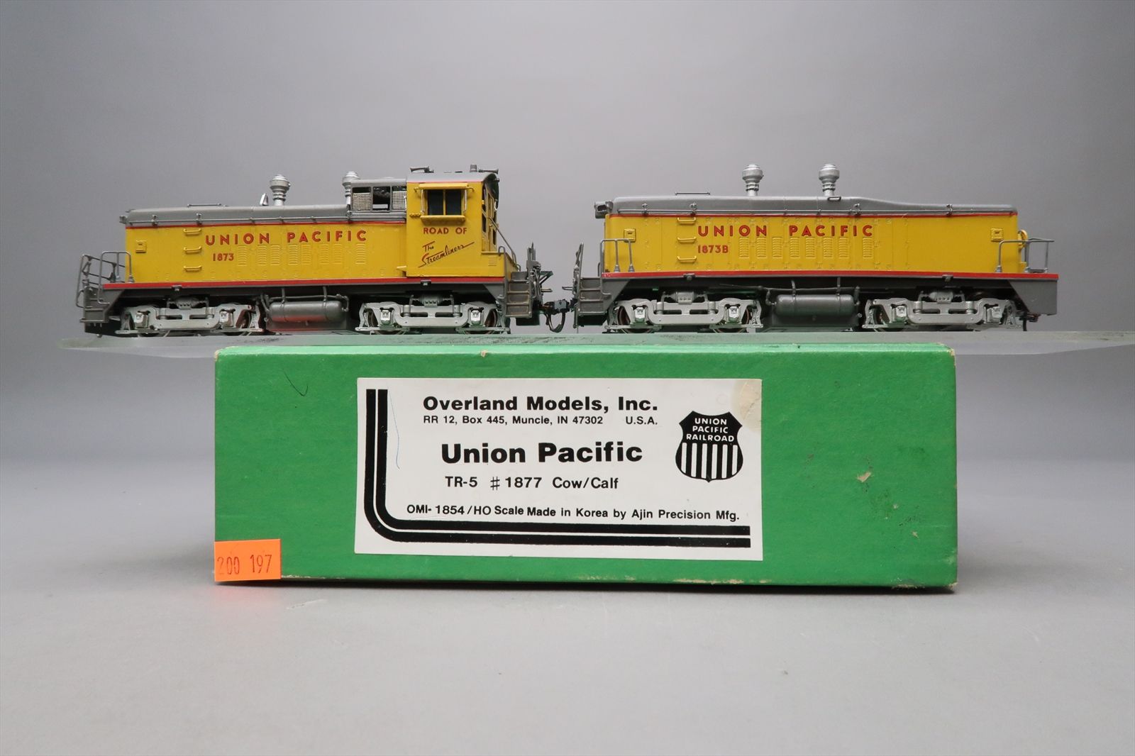 HO Brass Model - OMI 1854 UP Union Pacific TR-5 Cow Calf #1873 - Custom ...