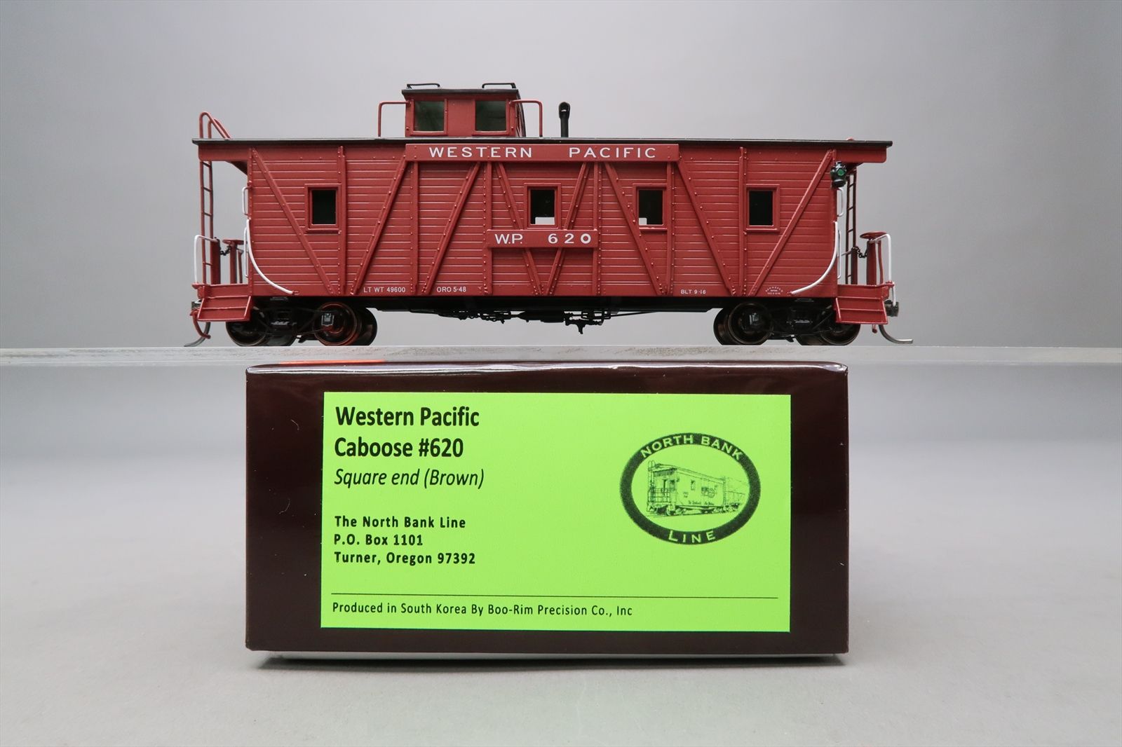 HO Brass Model - NBL WP Western Pacific Square End Caboose #620 - F/P ...