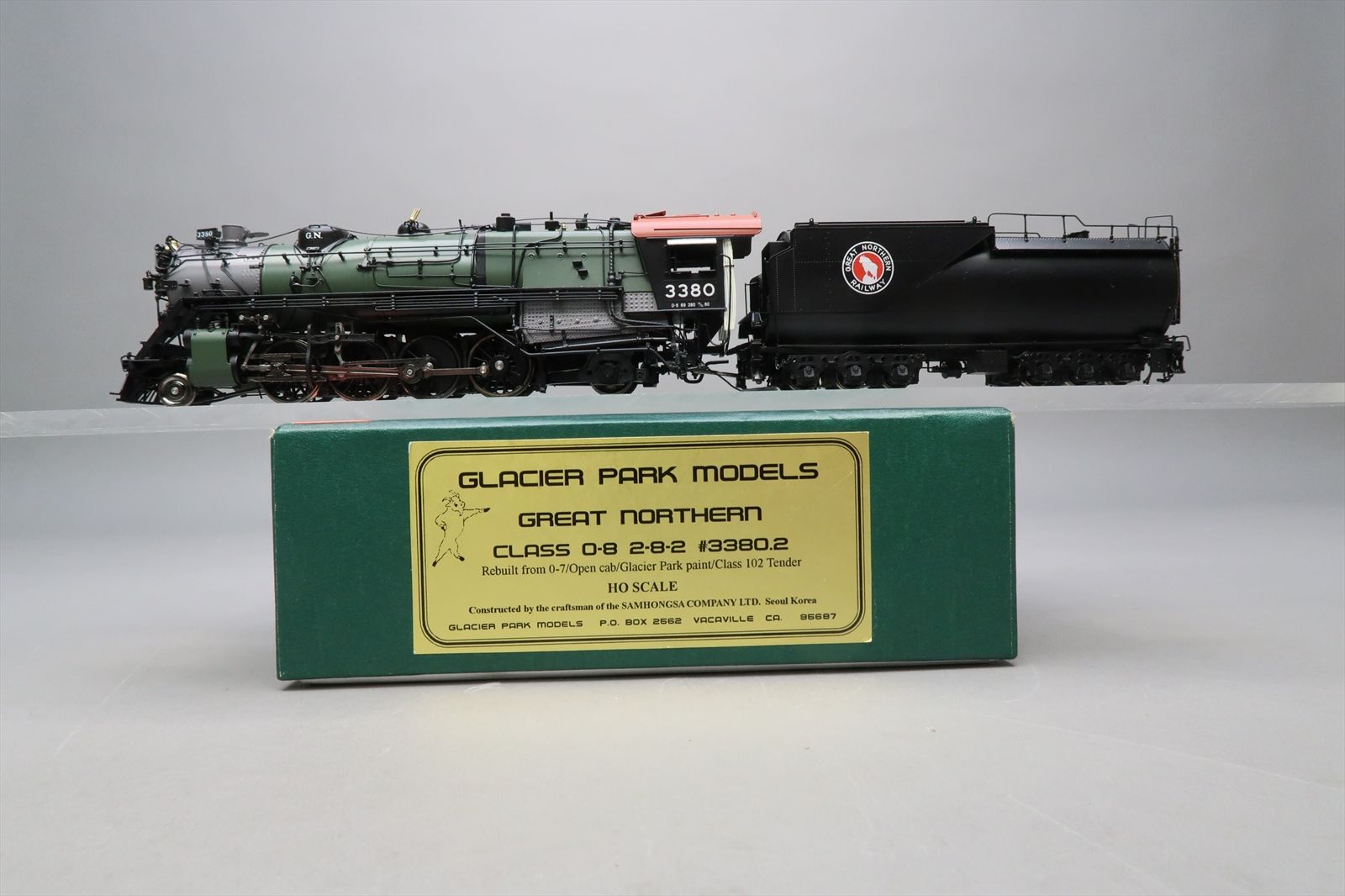HO Brass Model - GPM 3380.2 GN Great Northern O-8 2-8-2 Open Cab Class ...