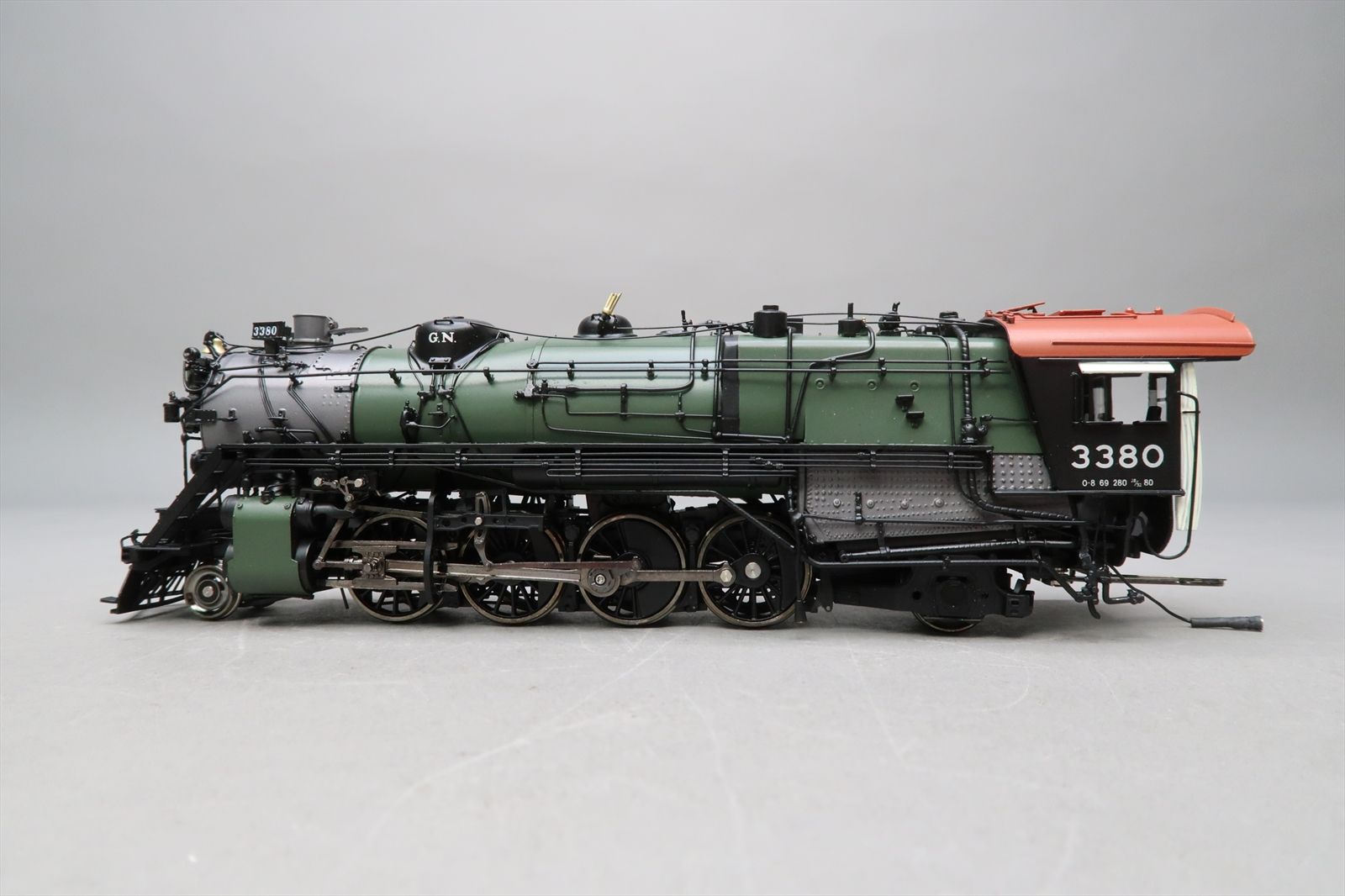 HO Brass Model - GPM 3380.2 GN Great Northern O-8 2-8-2 Open Cab Class ...