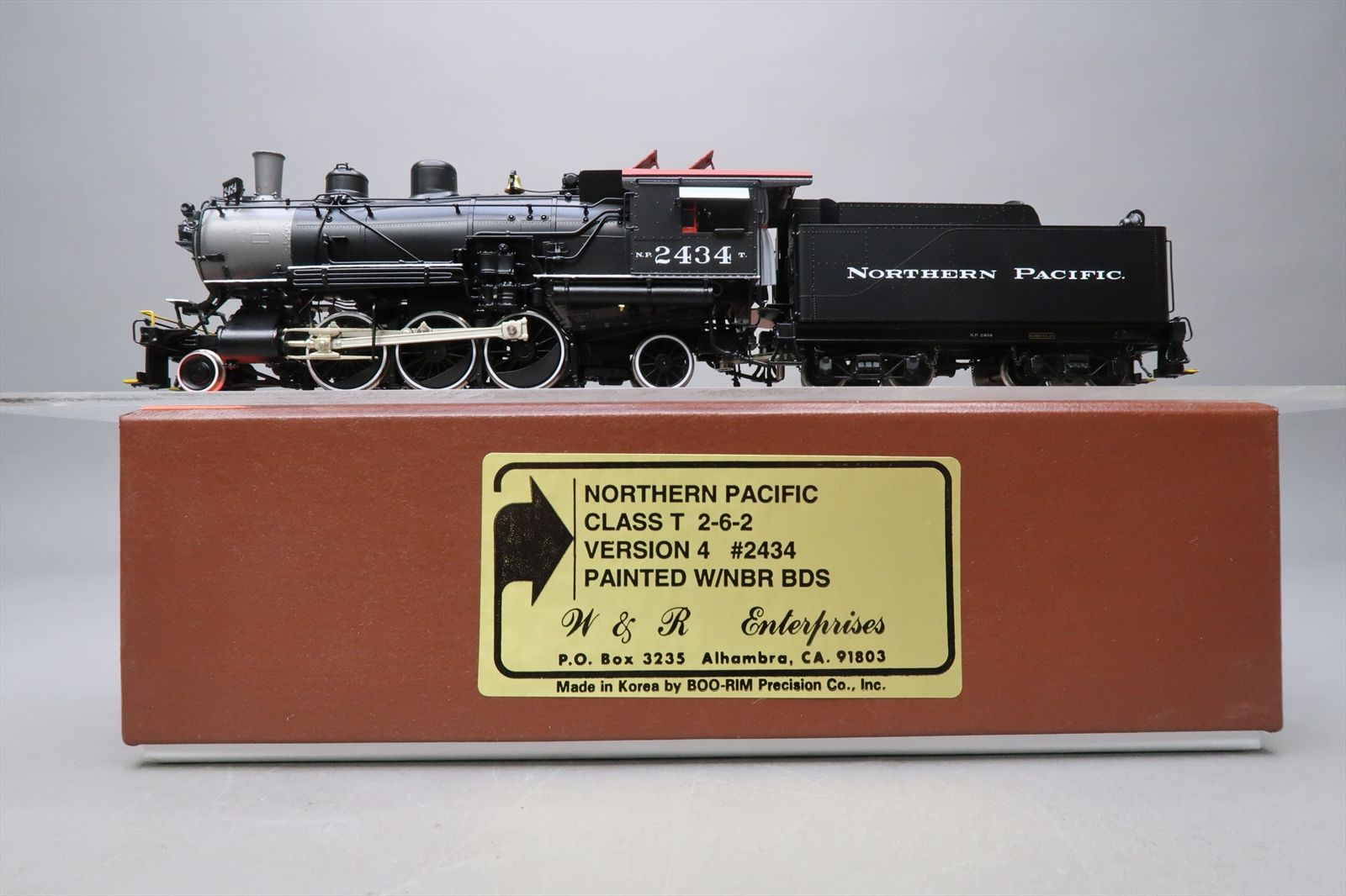 HO Brass Model - W&R Version 4 NP Northern Pacific Class T 2-6-2 W ...