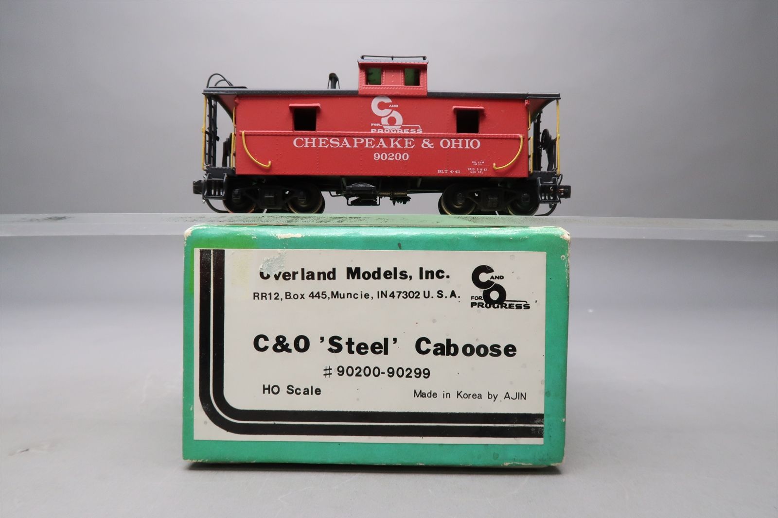 HO Brass Model - OMI 1115 C&O Chesapeake & Ohio Steel Caboose #90200 ...